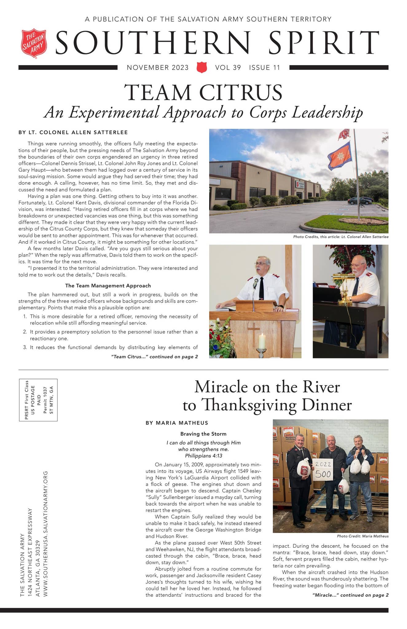 Southern Spirit NOV 2023 - Vol 39 Issue 11 by salvationarmysouth - Issuu