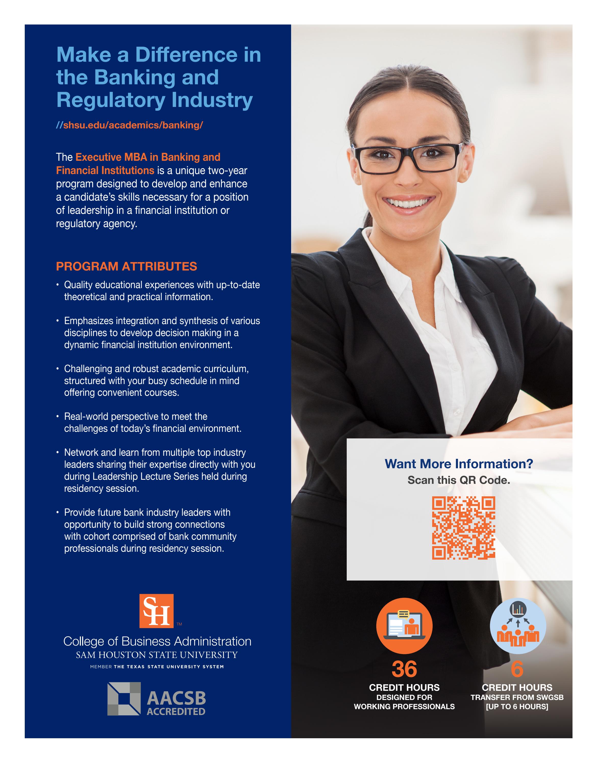 EMBA in Banking and Financial Institutions | Sam Houston State ...