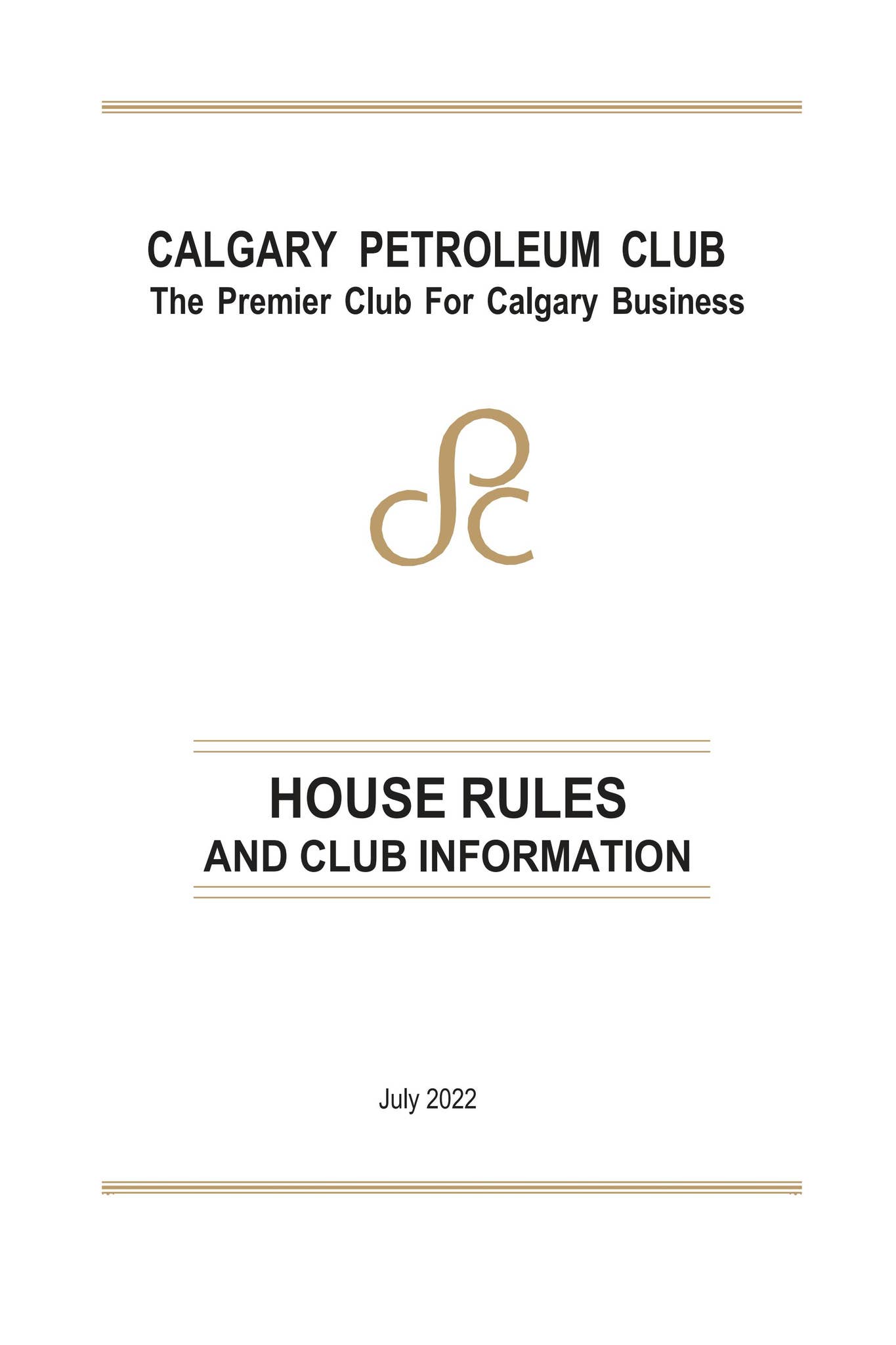 Calgary Petroleum Club House Rules by calpeteclub - Issuu