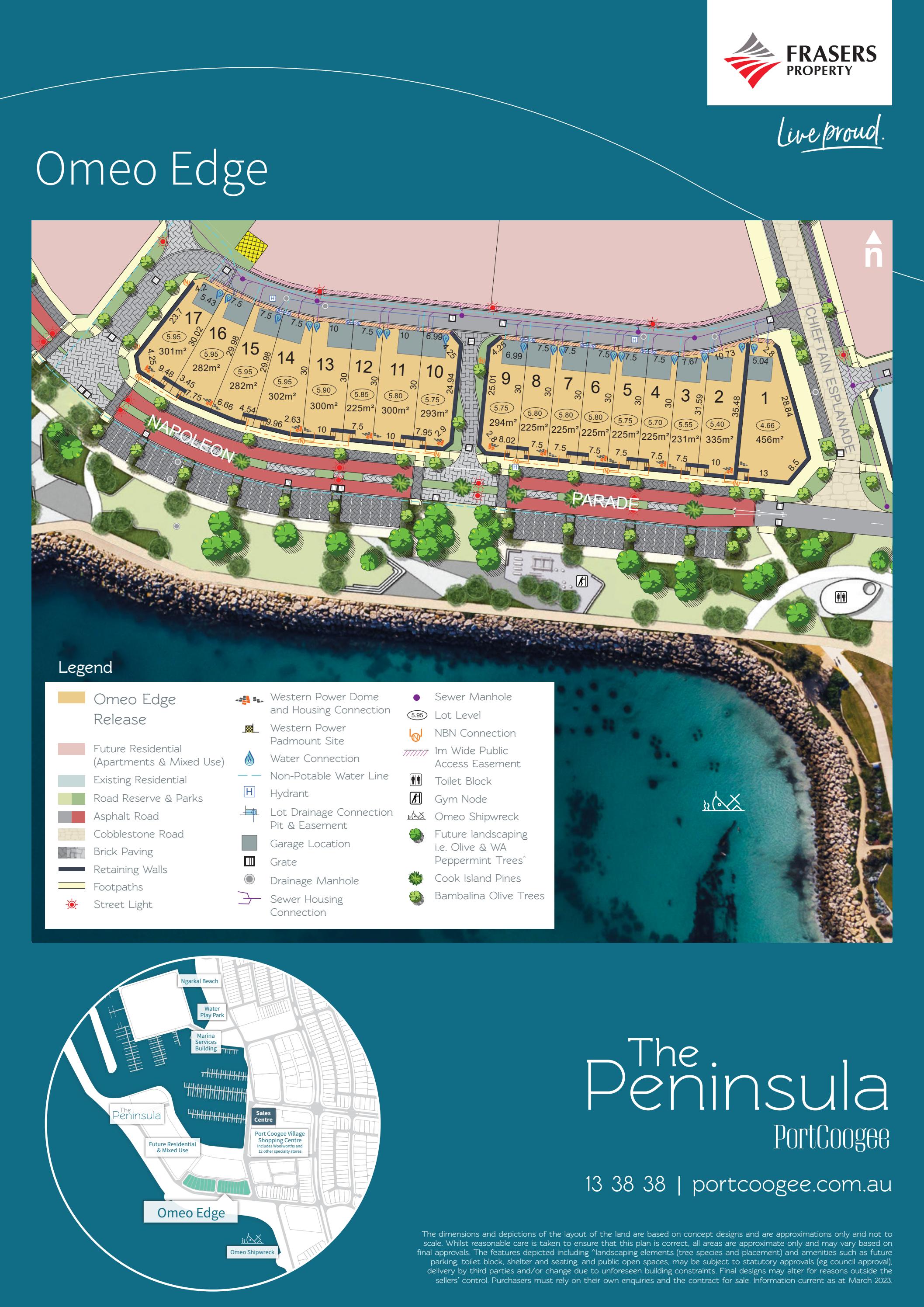 Omeo Edge Land Release, Port Coogee WA - Stage Plan by Frasers Property ...