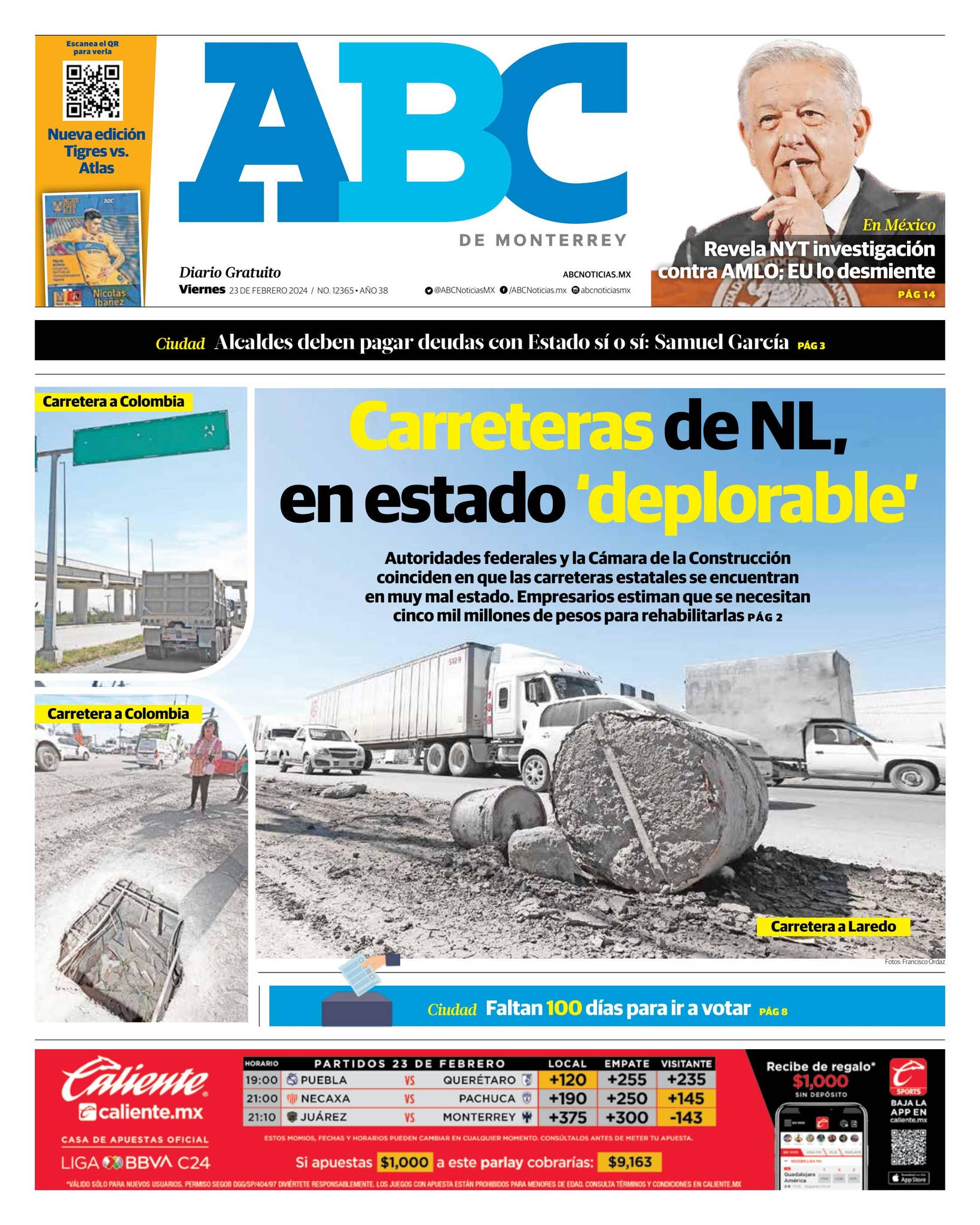ABC NOTICIAS VIERNES 23 DE FEBRERO 2024 by abcnoticiasmx - Issuu