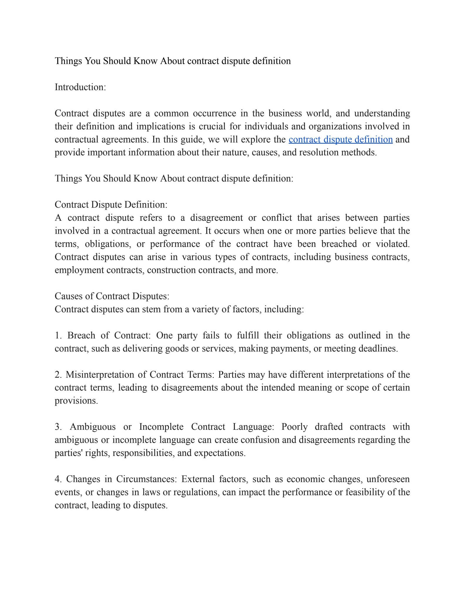 contract dispute definition by Jessi Palan - Issuu