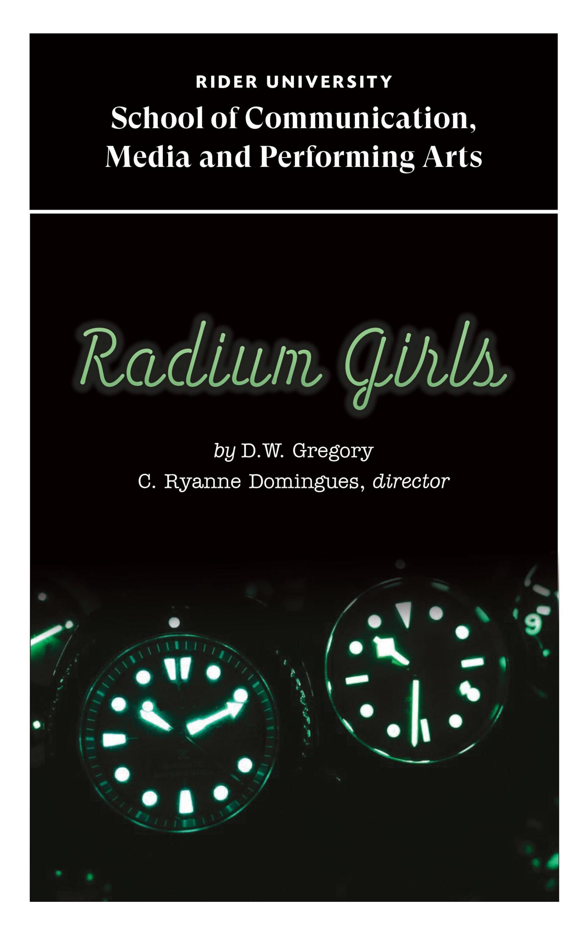 Radium Girls - Program by Rider University - Issuu