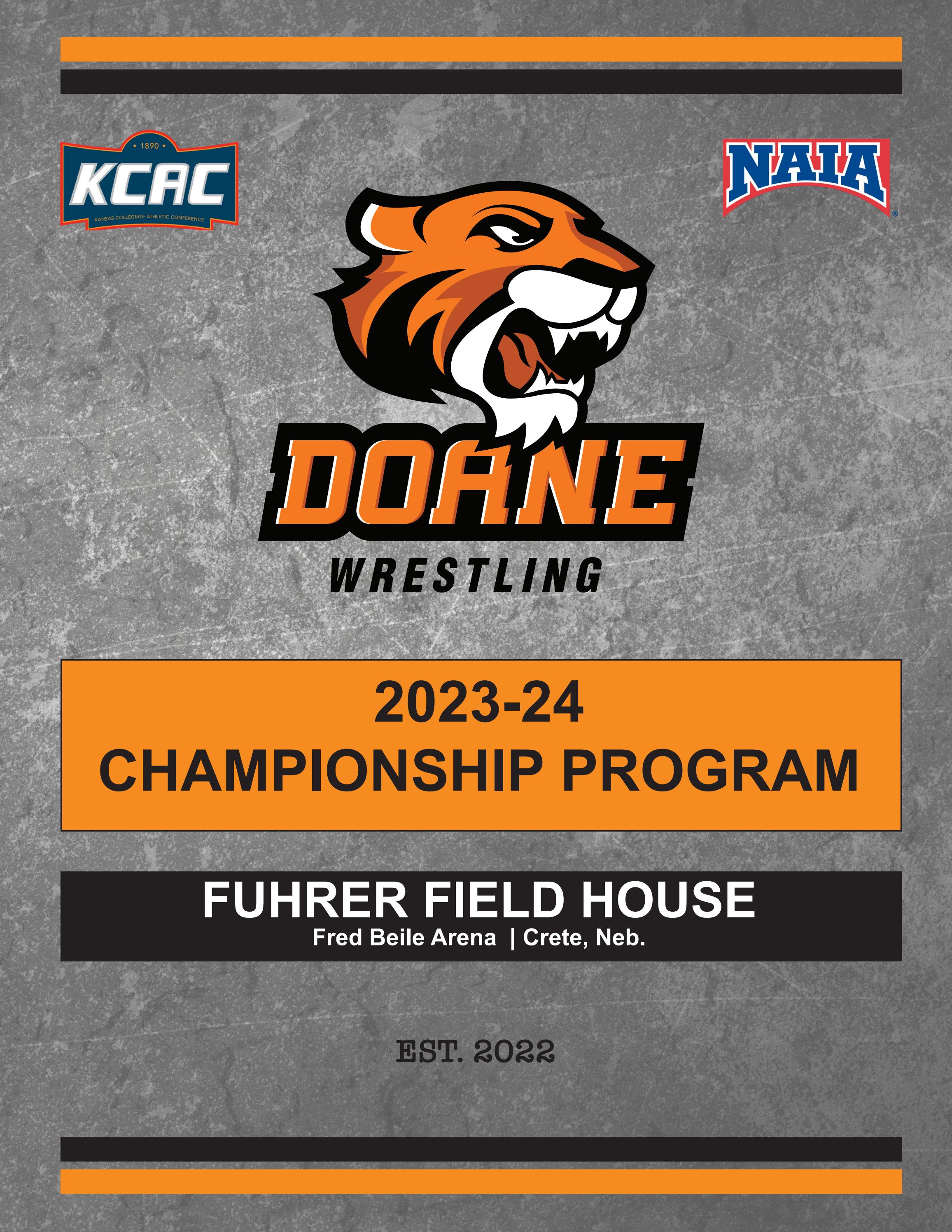 2024 KCAC Women's Wrestling Championship Meet Program by Doane ...