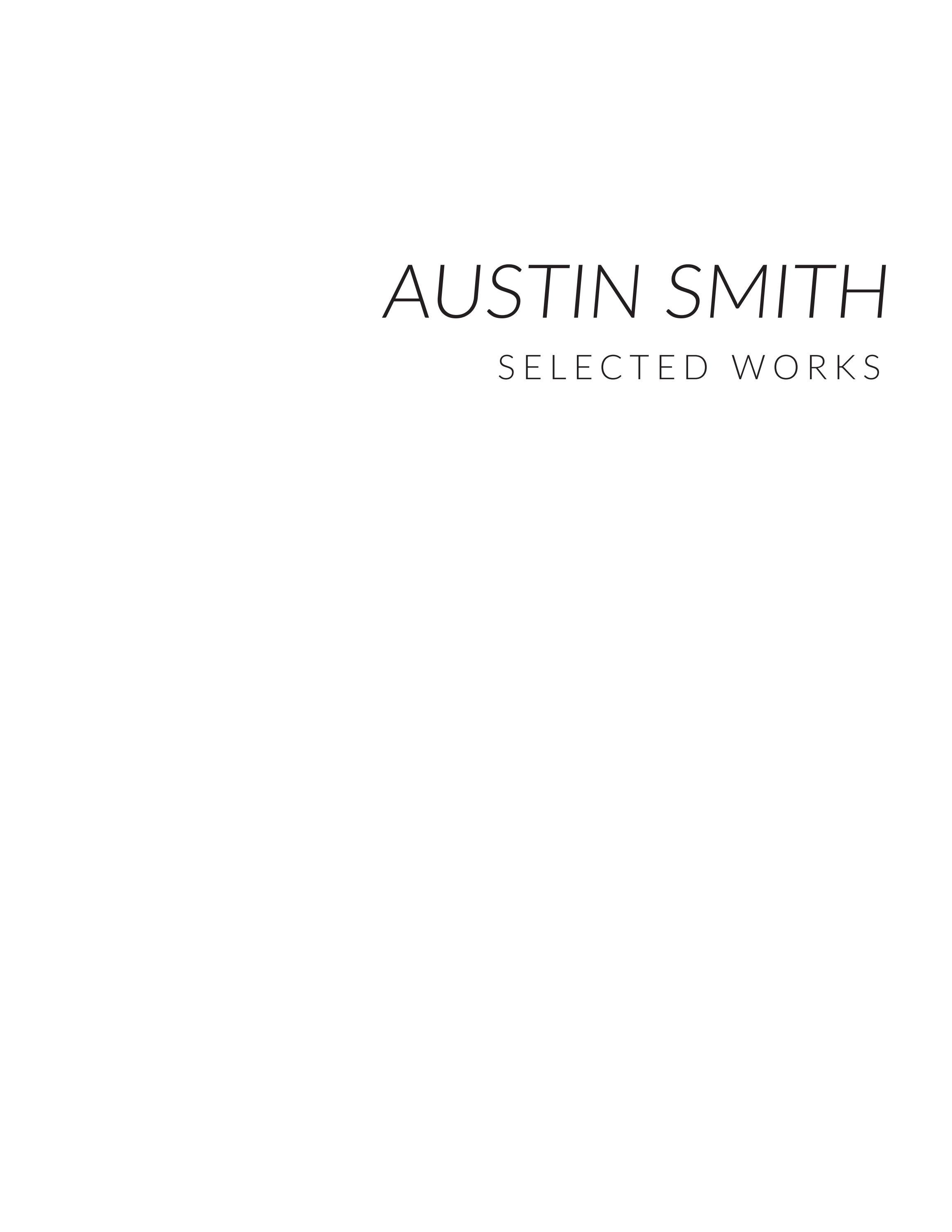 Austin Smith Design Portfolio by Austin Smith - Issuu