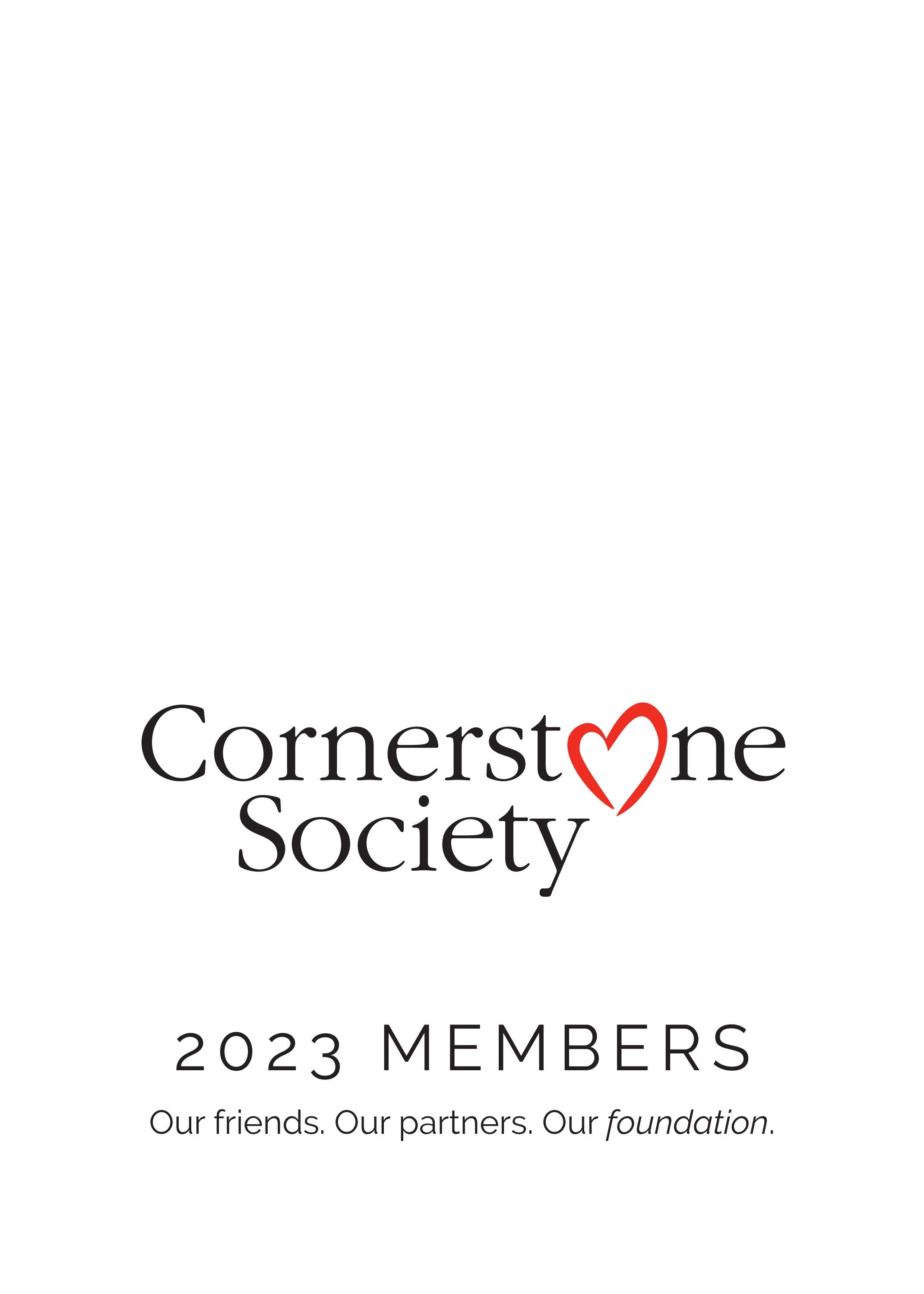 2023 Cornerstone Society Member Booklet by Ronald McDonald House ...