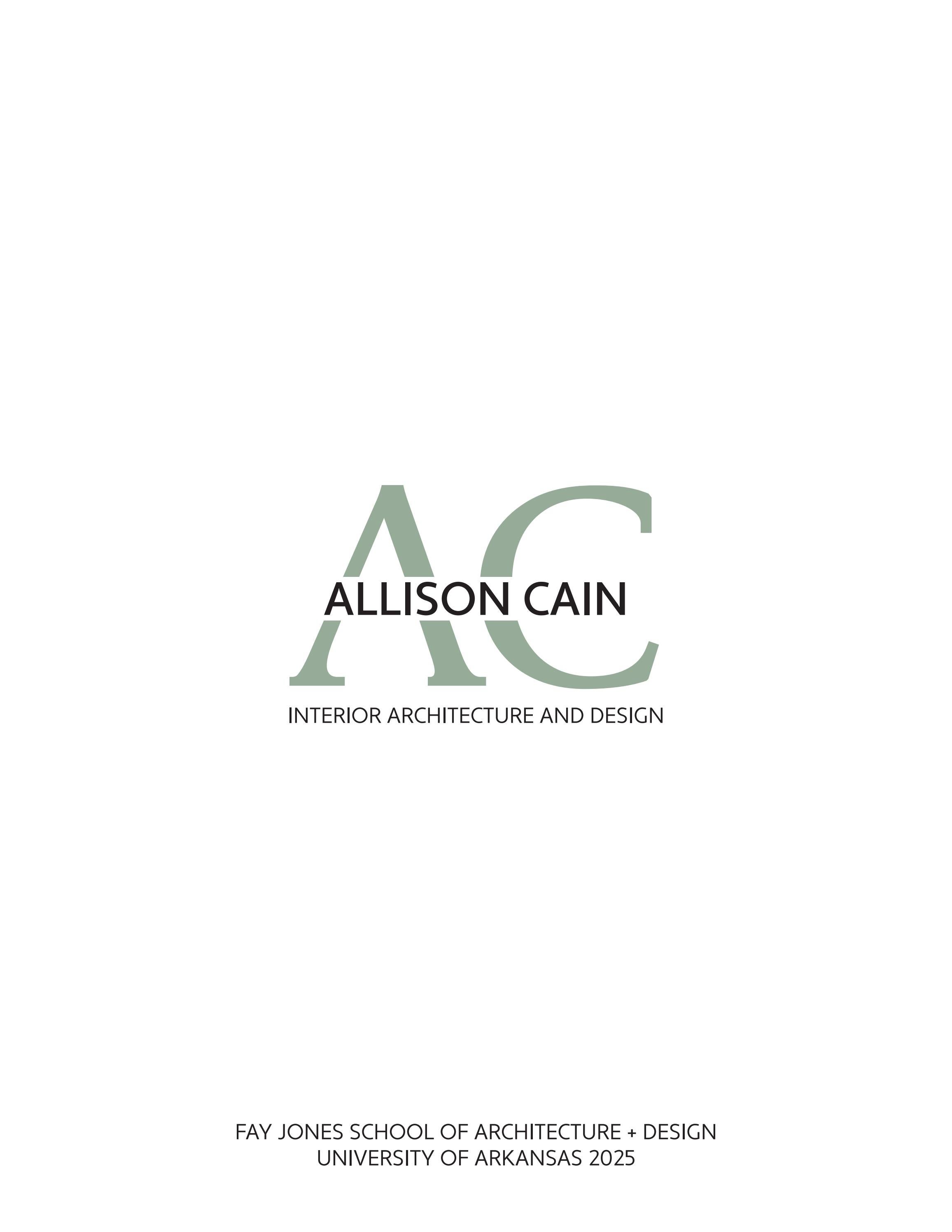 Allison Cain - Interior Architecture and Design Portfolio by Allison ...