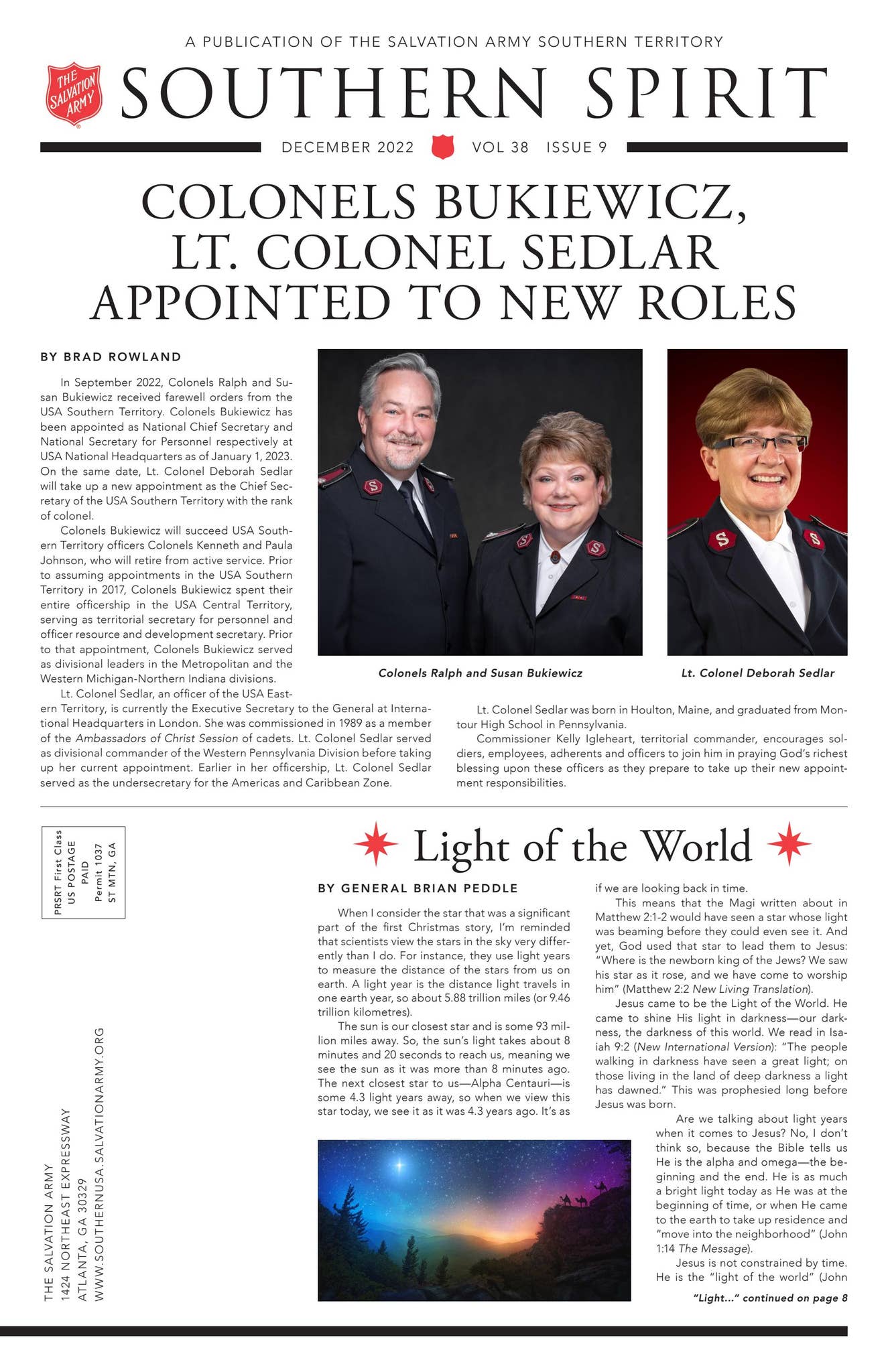Southern Spirit DEC 2022 - Vol 38 Issue 9 by salvationarmysouth - Issuu