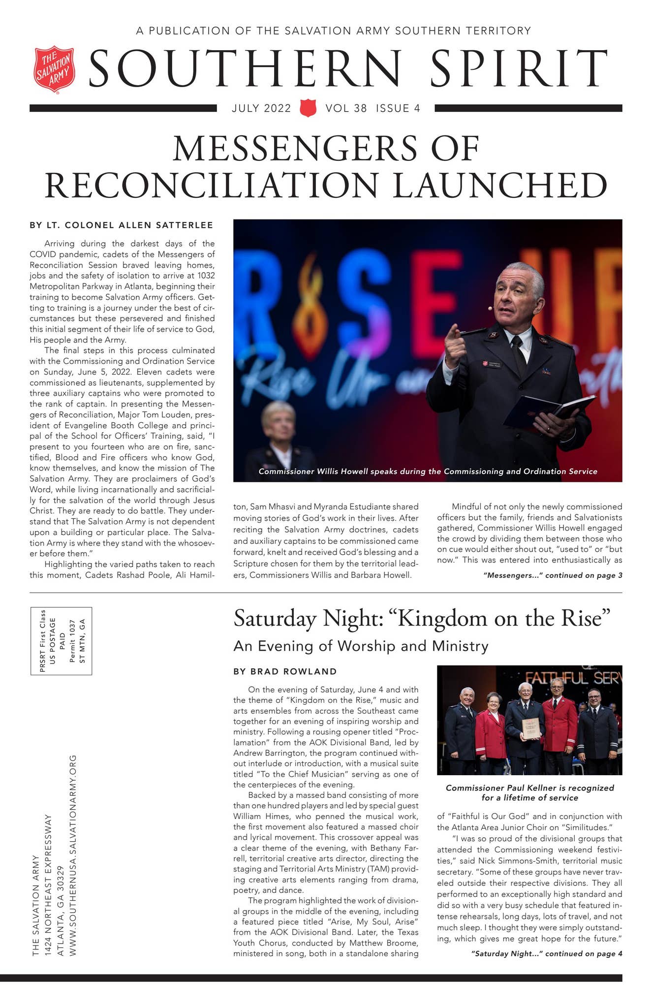 Southern Spirit JUL 2022 - Vol 38 Issue 4 by salvationarmysouth - Issuu