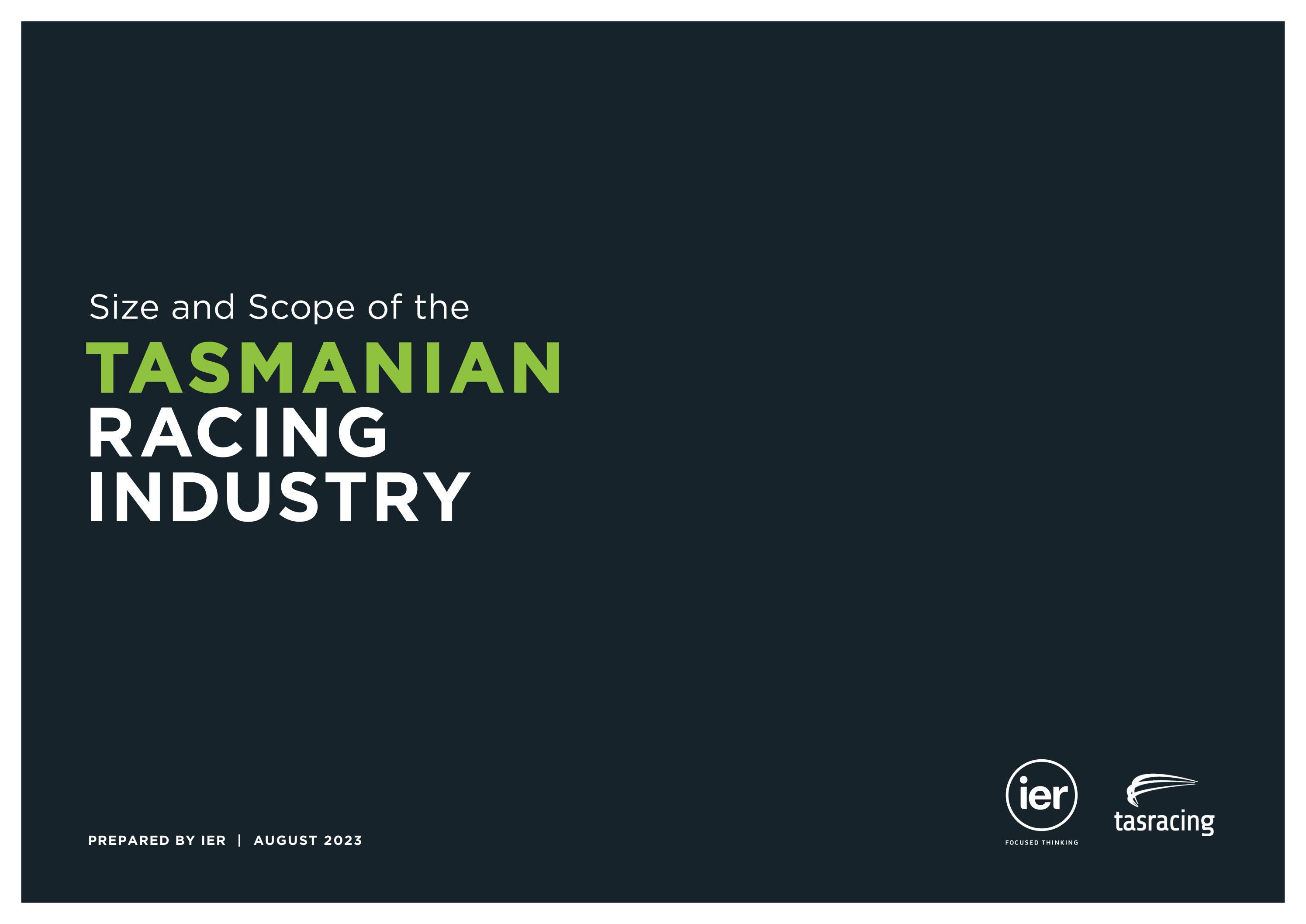 Size and Scope of the Tasmanian Racing Industry (2021/22) by Tasracing ...
