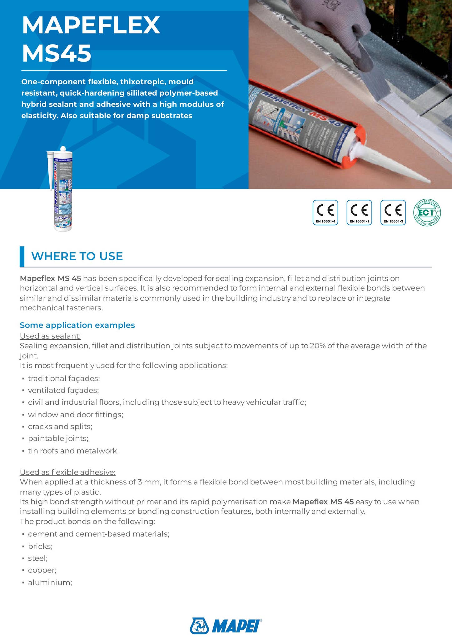 MAPEFLEX MS45 by Tilemall - Issuu