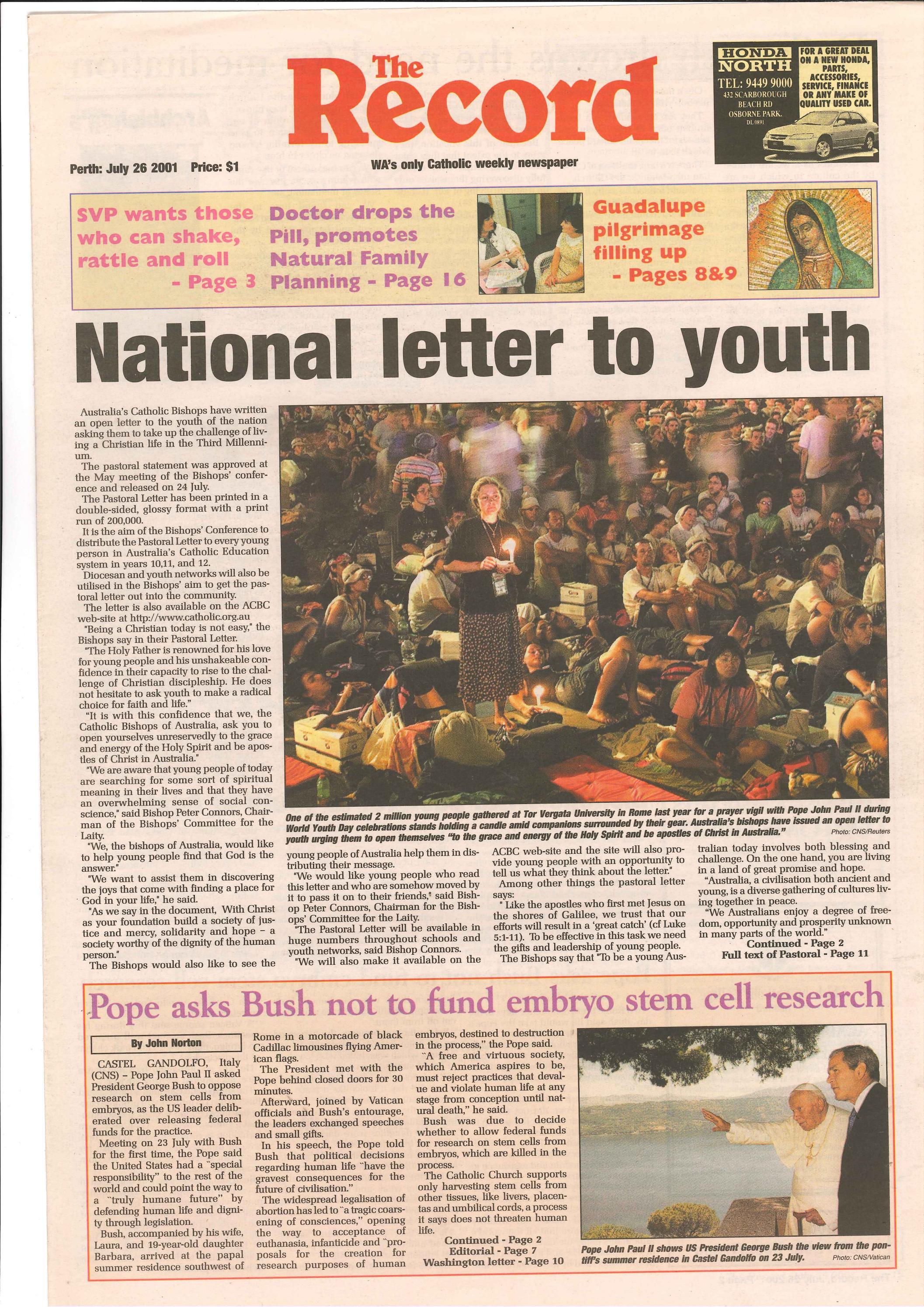 The Record Newspaper 26 July 2001 by The Record - Issuu