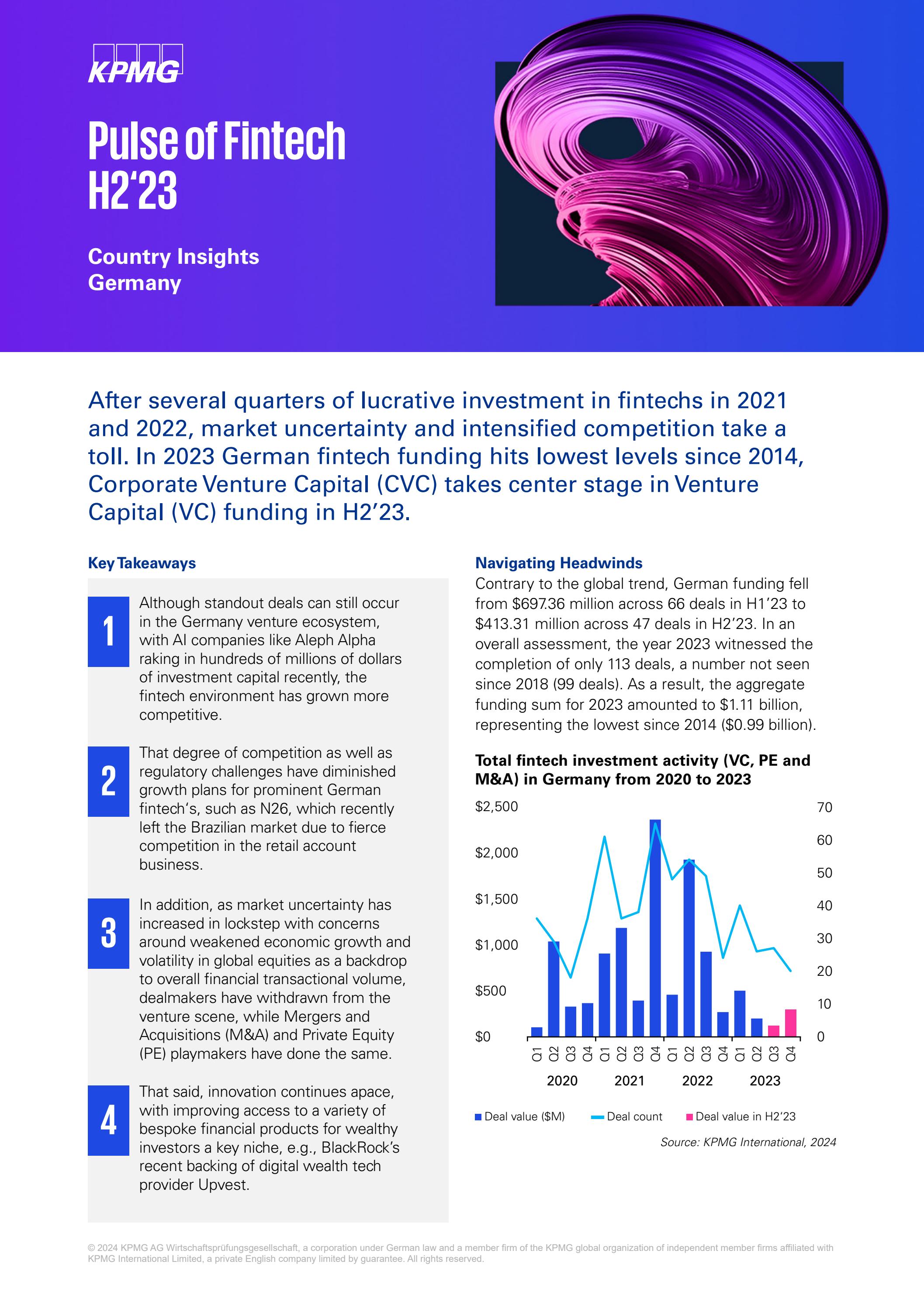 KPMG - Pulse of Fintech H2/2023 by KPMG AG Wirtschaftsprüfungsgesellschaft - Issuu