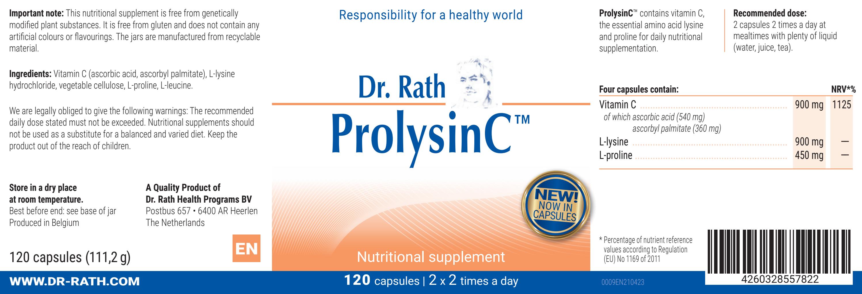 0009 ProlysinC™ – 120 capsules – EN by Dr. Rath Health Programs - Issuu