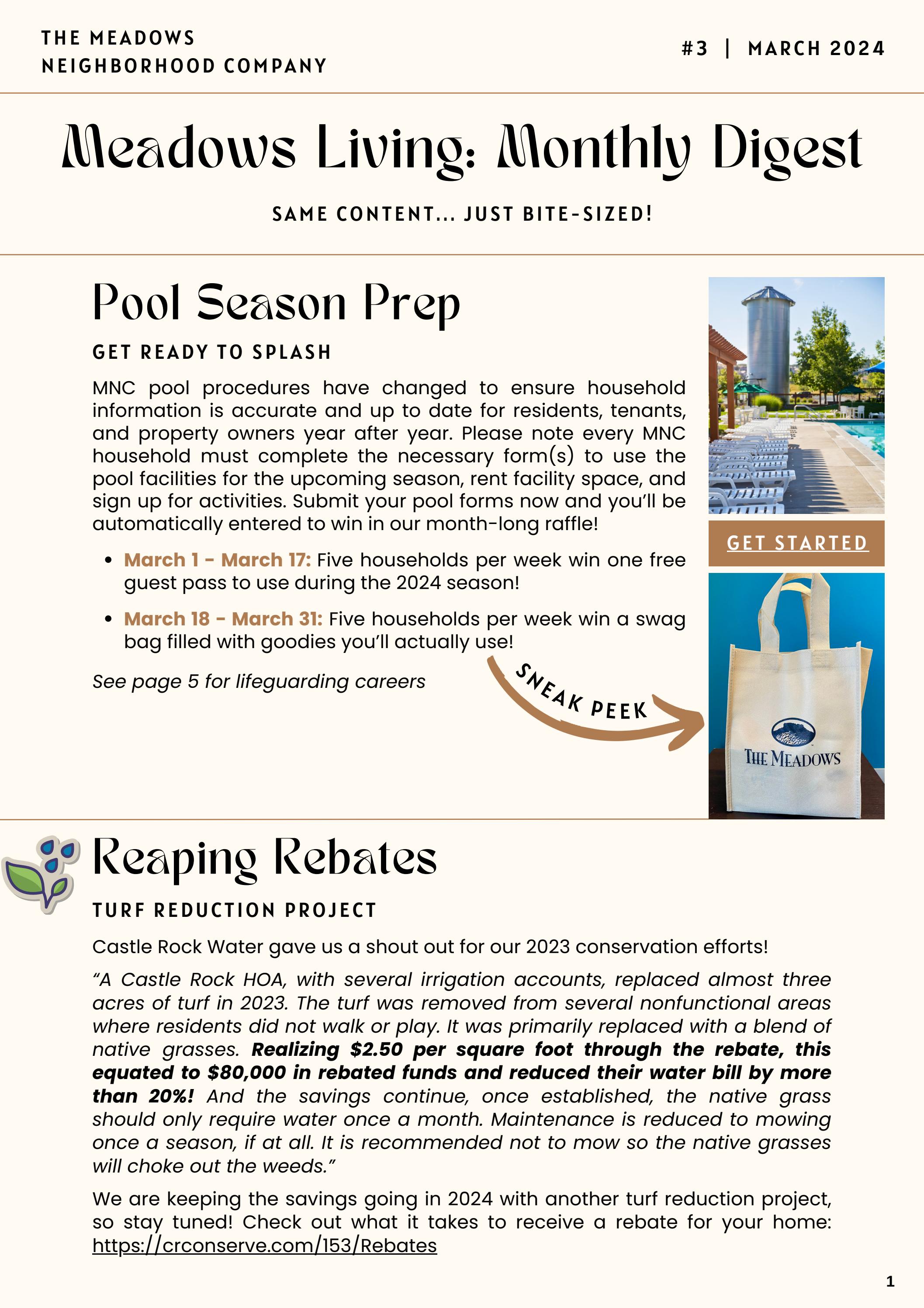 Monthly Digest: March '24 by The Meadows Neighborhood Company - Issuu