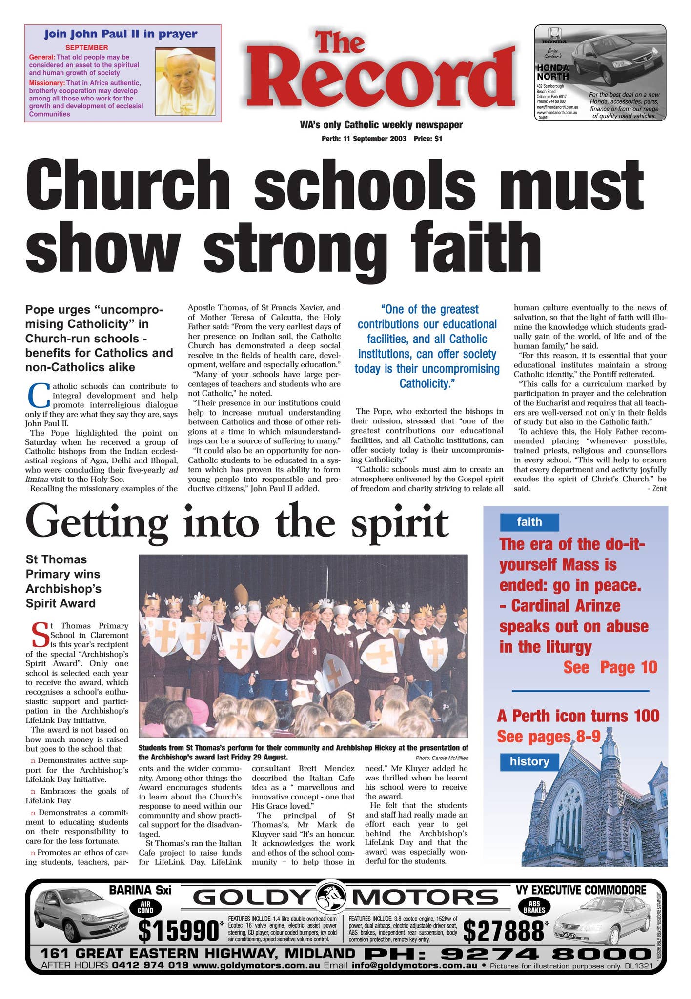 The Record Newspaper 11 September 2003 by The Record - Issuu