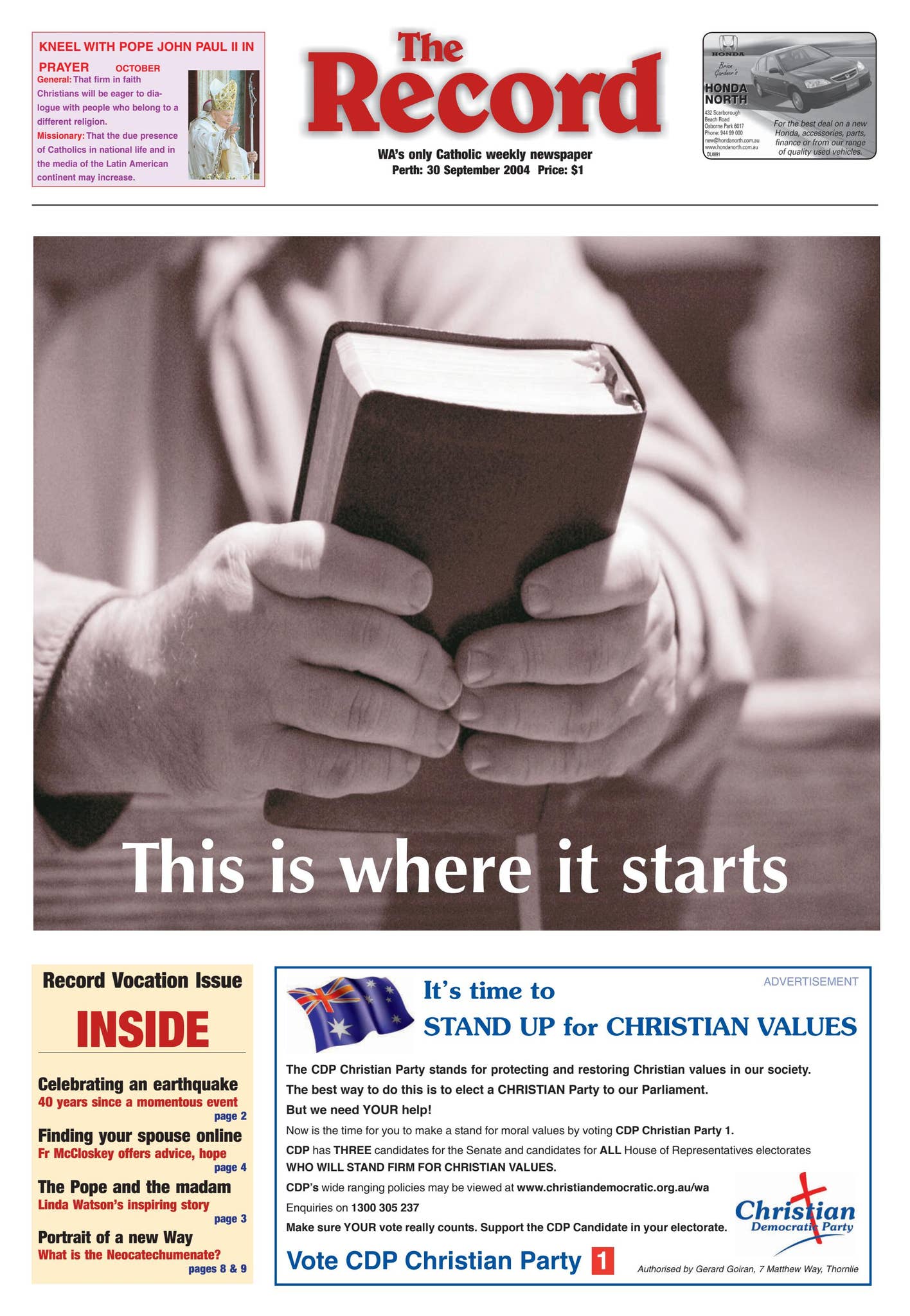The Record Newspaper 30 September 2004 by The Record - Issuu