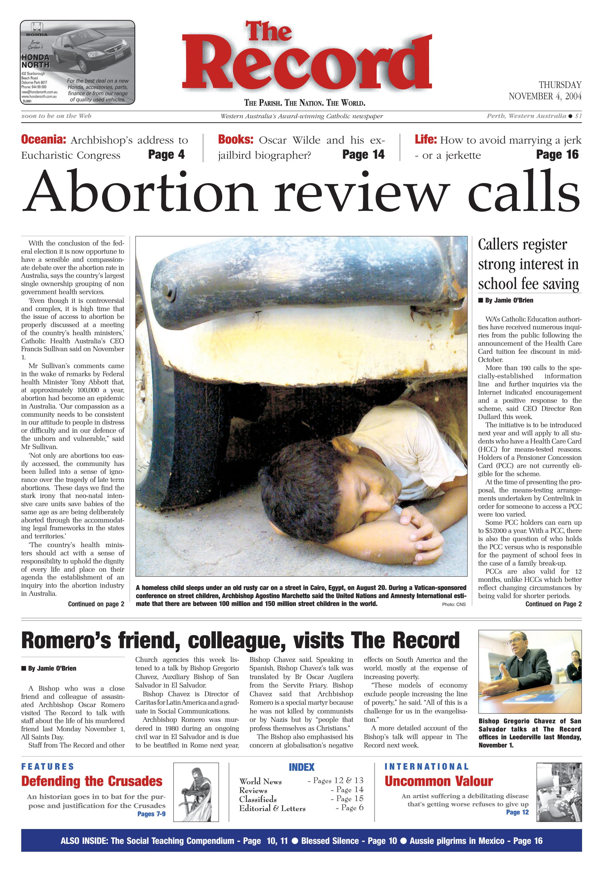 The Record Newspaper 04 November 2004 by The Record - Issuu