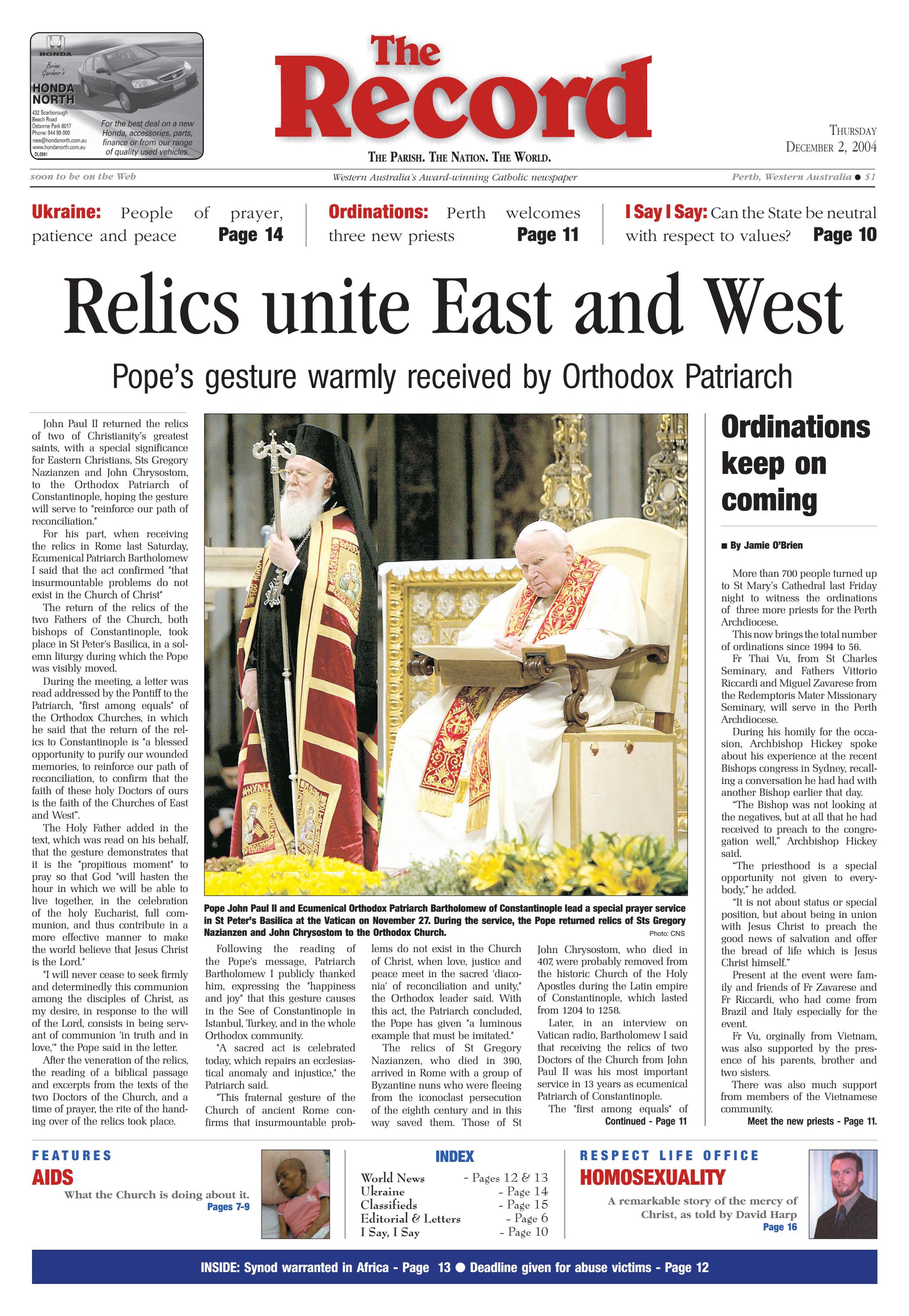 The Record Newspaper 02 December 2004 by The Record - Issuu