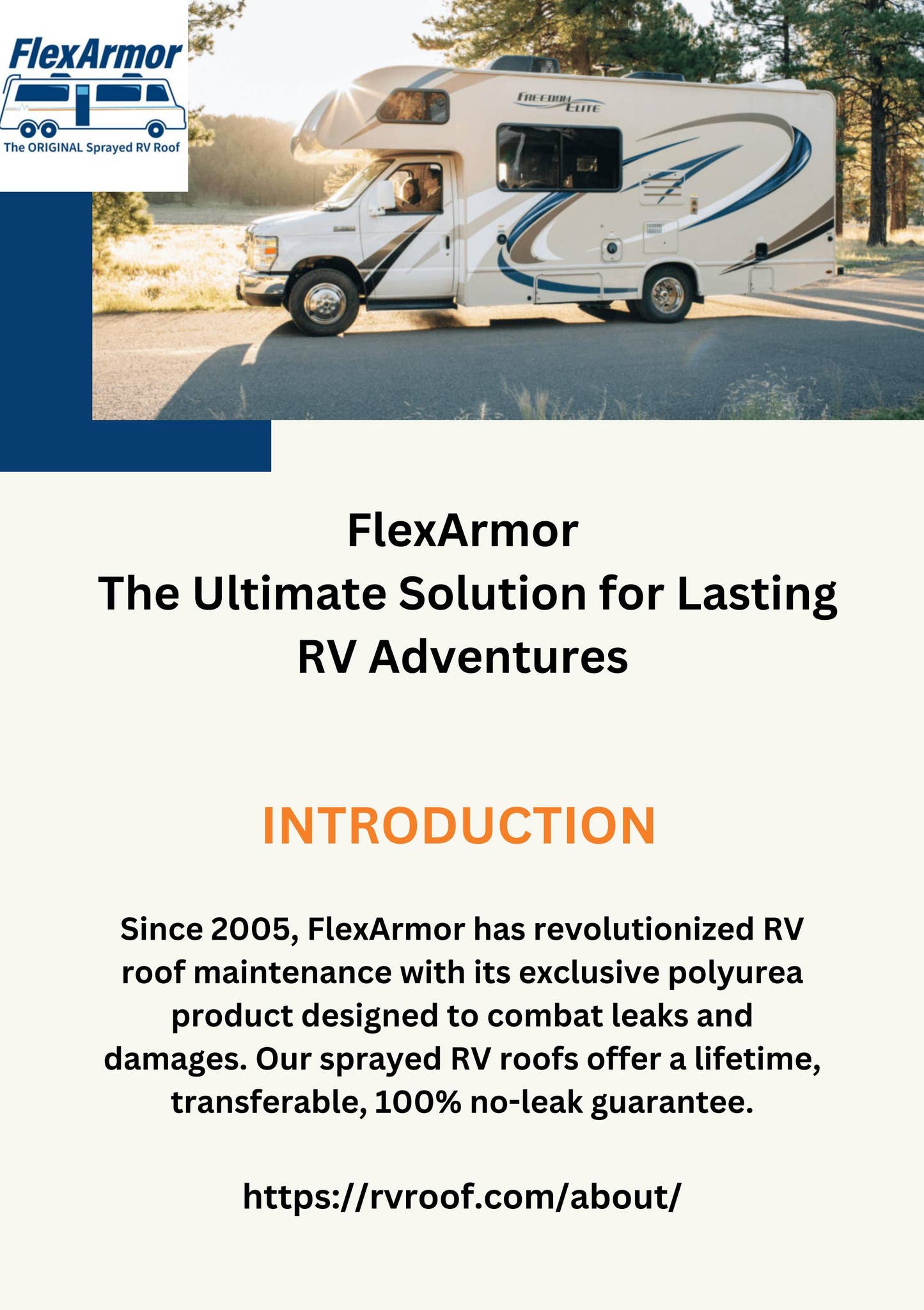 Invest in Quality RV Roofing with FlexArmor by FlexArmor - Issuu