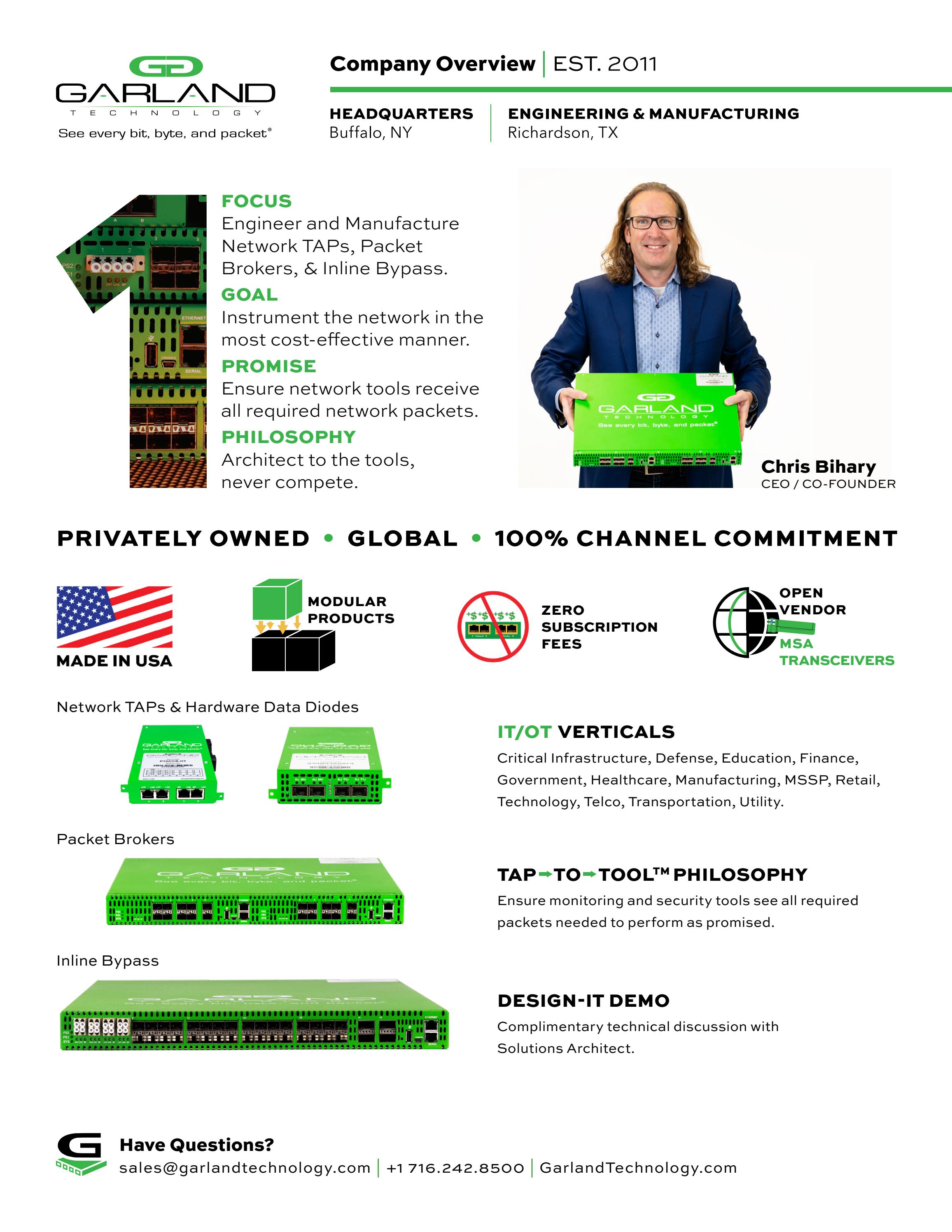 Company Highlights by Garland Technology Marketing - Issuu