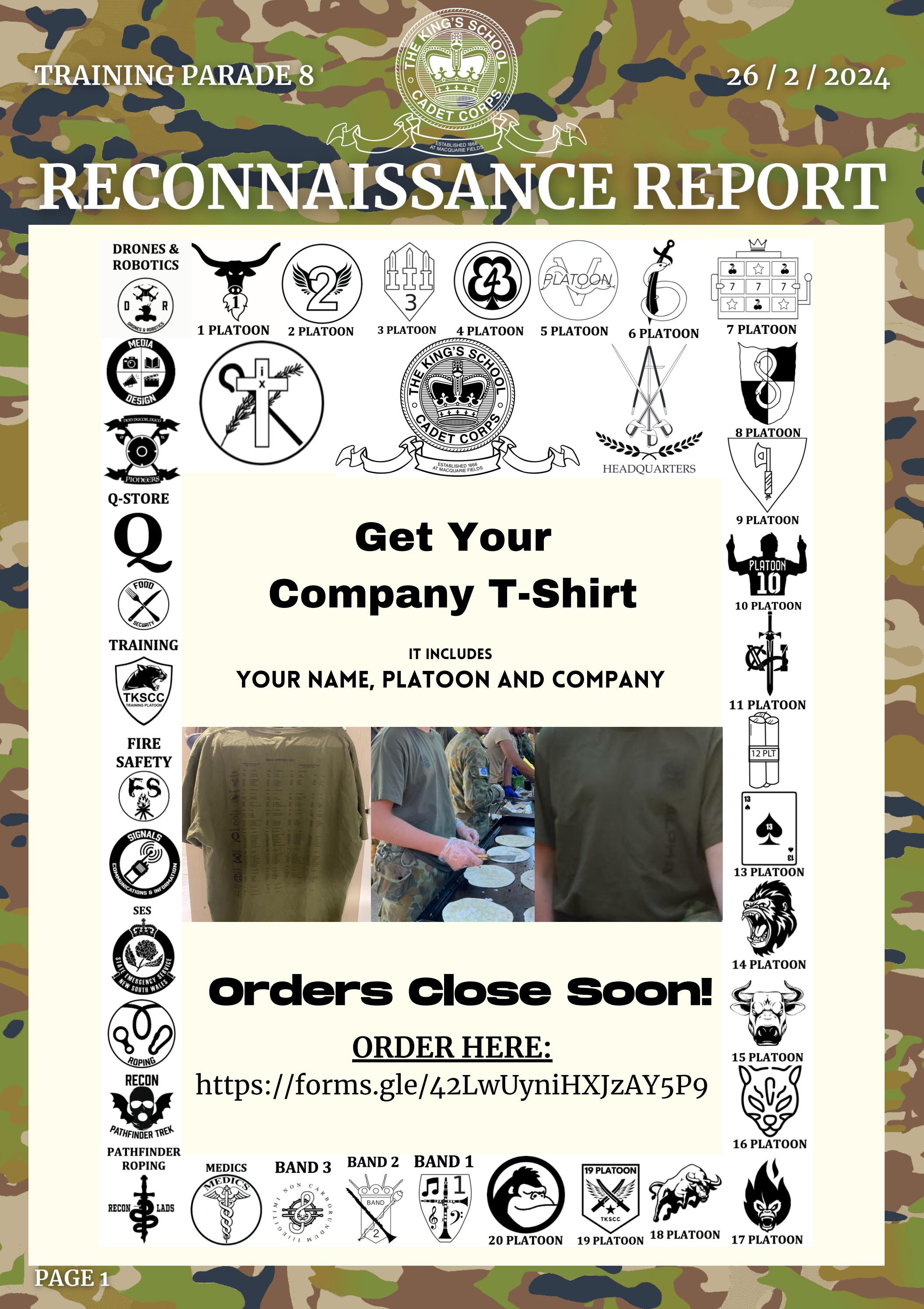 Reconnaissance Report Training Parade 8 - 1 by thekingsschool_official ...