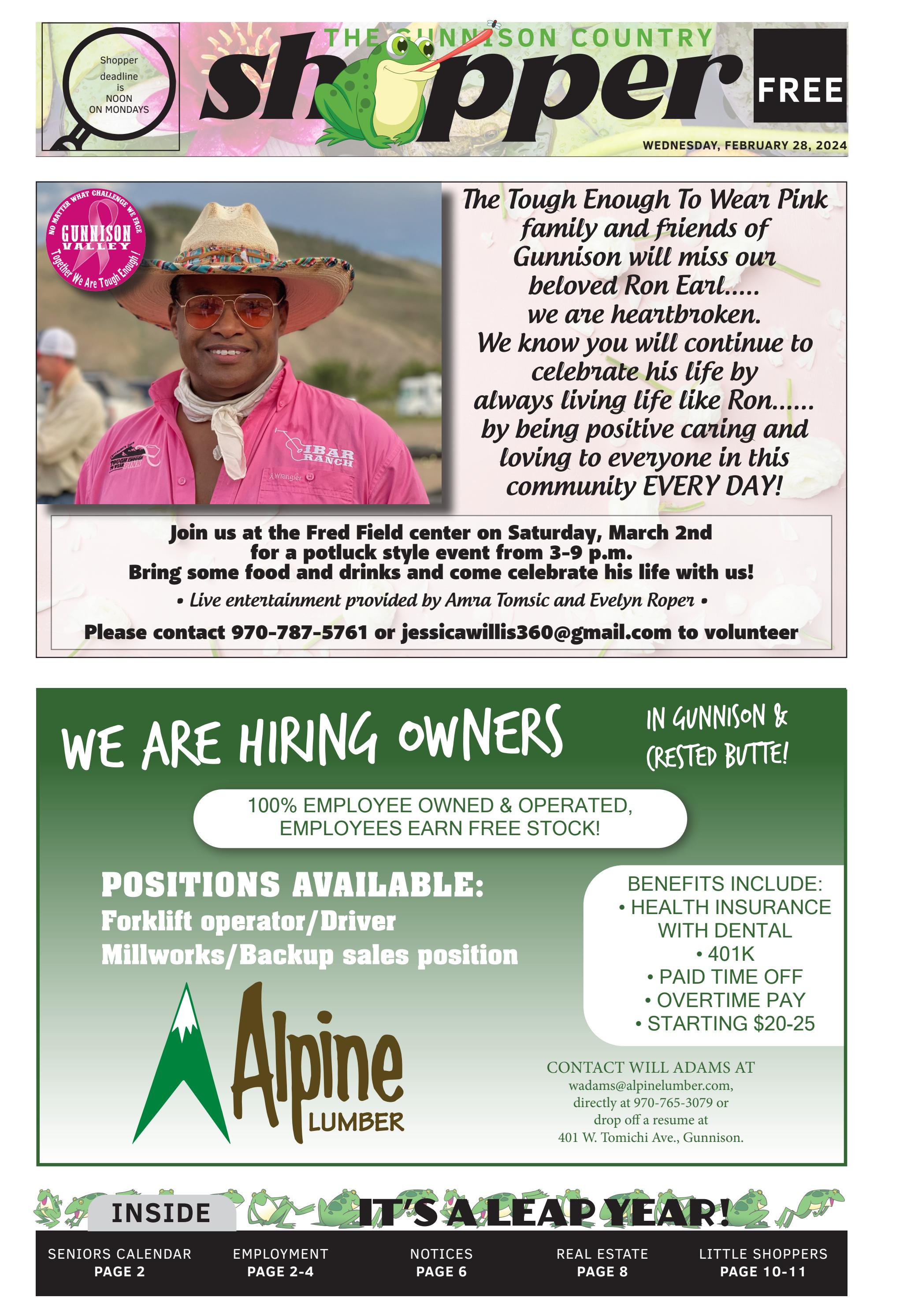 Shopper, February 28, 2024 by Alan Wartes Media - Issuu