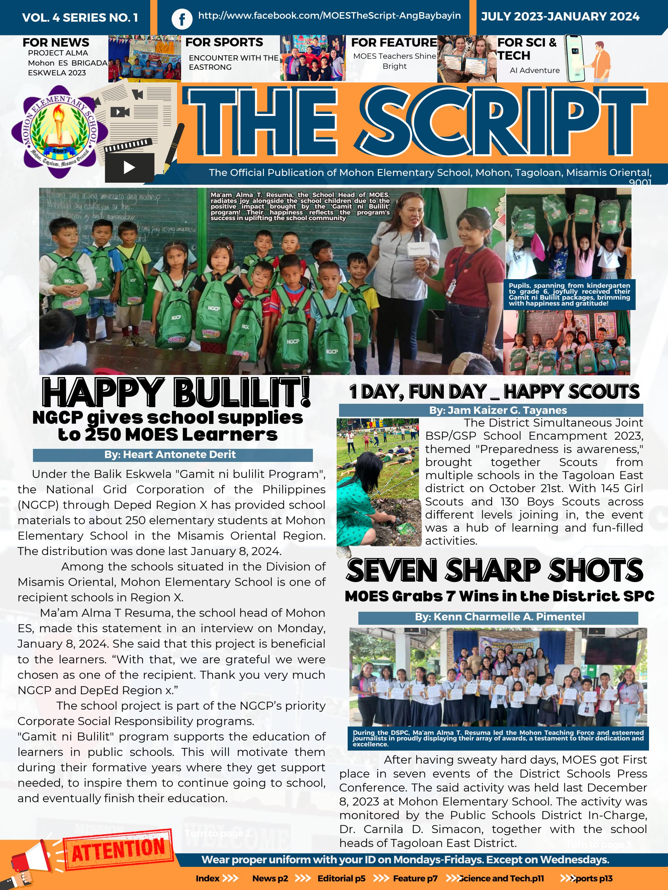 MOES SCHOOL PAPER ENGLISH by Carla May Pepito - Issuu