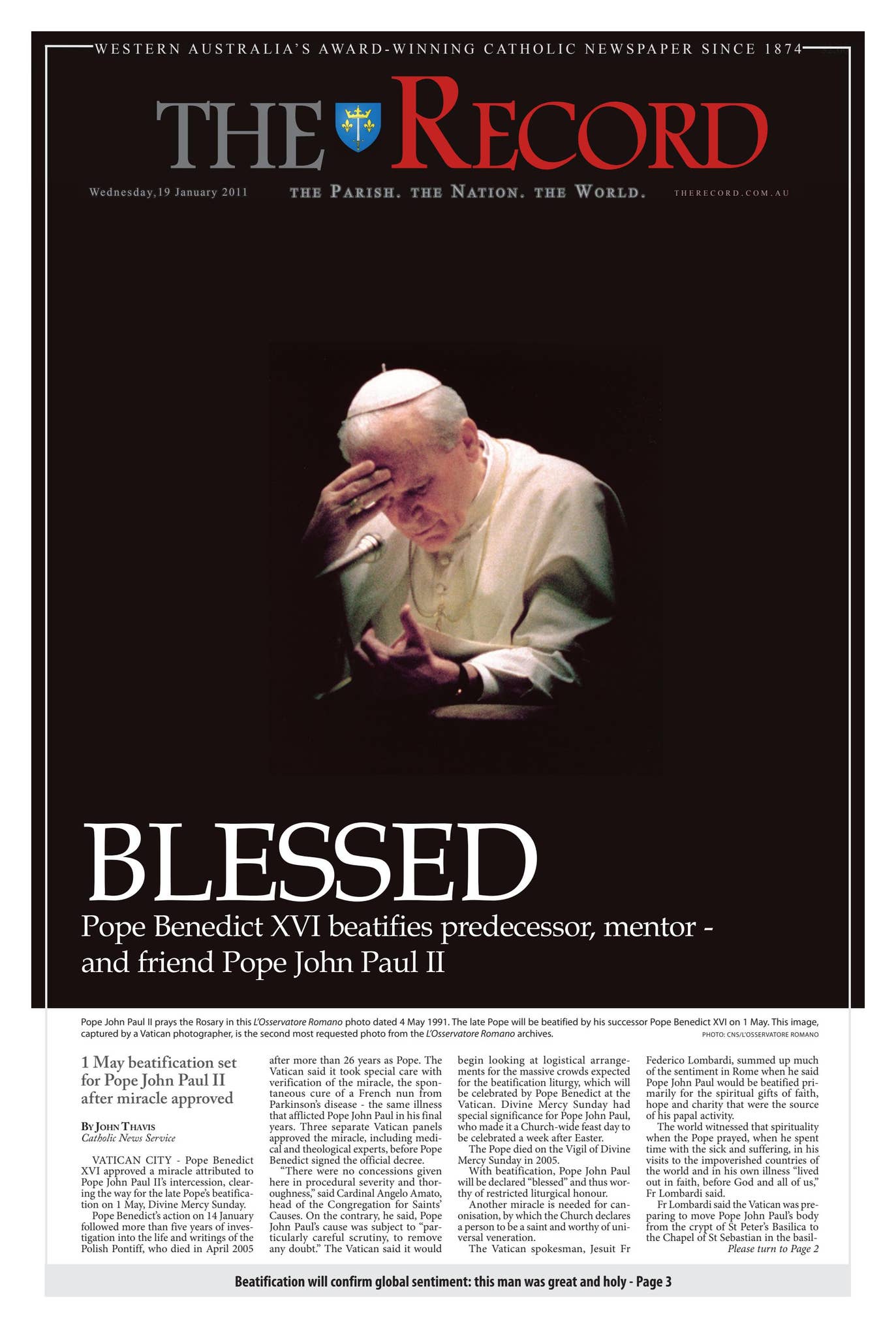 The Record Newspaper 19 January 2011 by The Record - Issuu