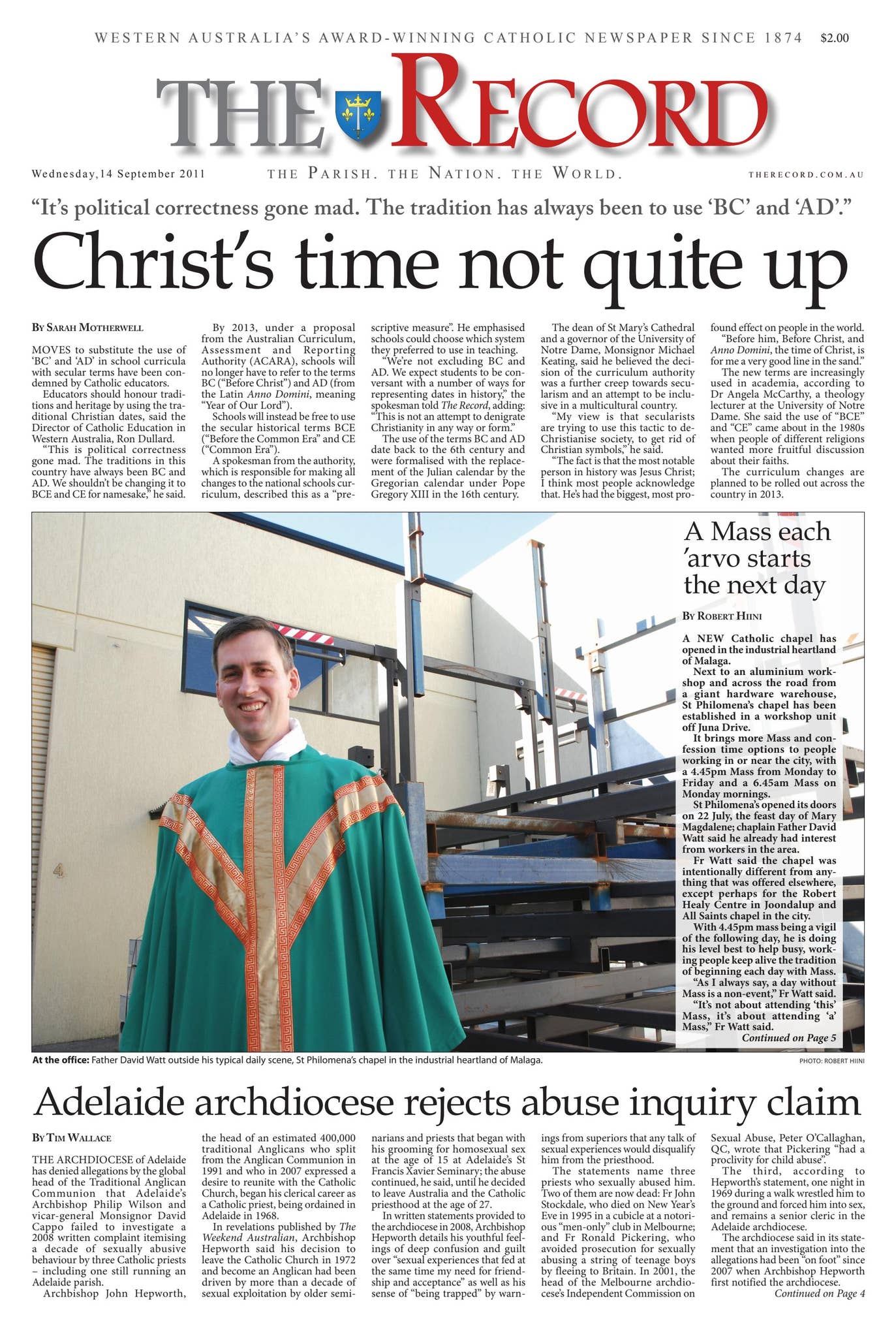 The Record Newspaper 14 September 2011 by The Record - Issuu