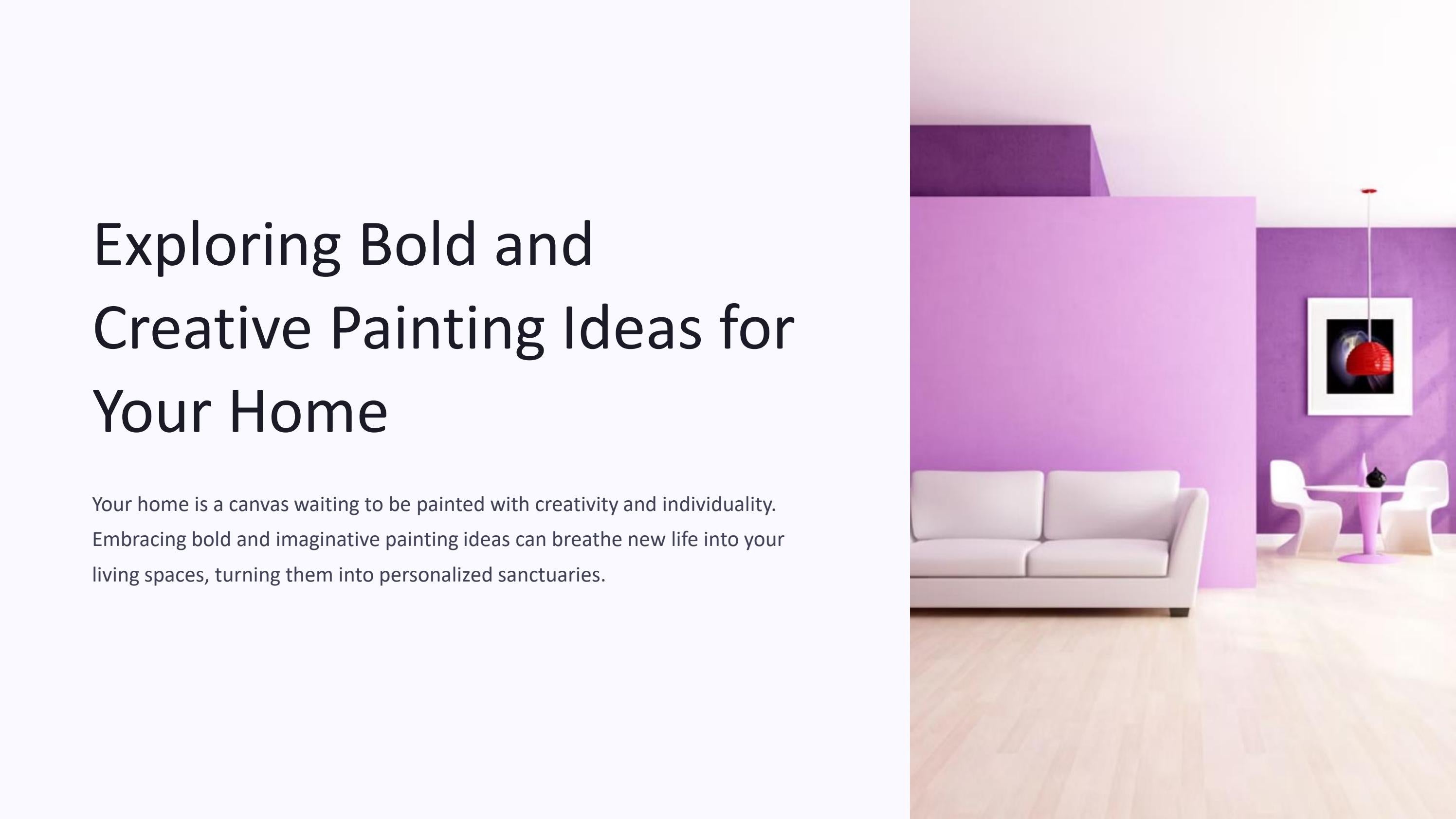 Exploring Bold and Creative Painting Ideas for Your Home by australian ...