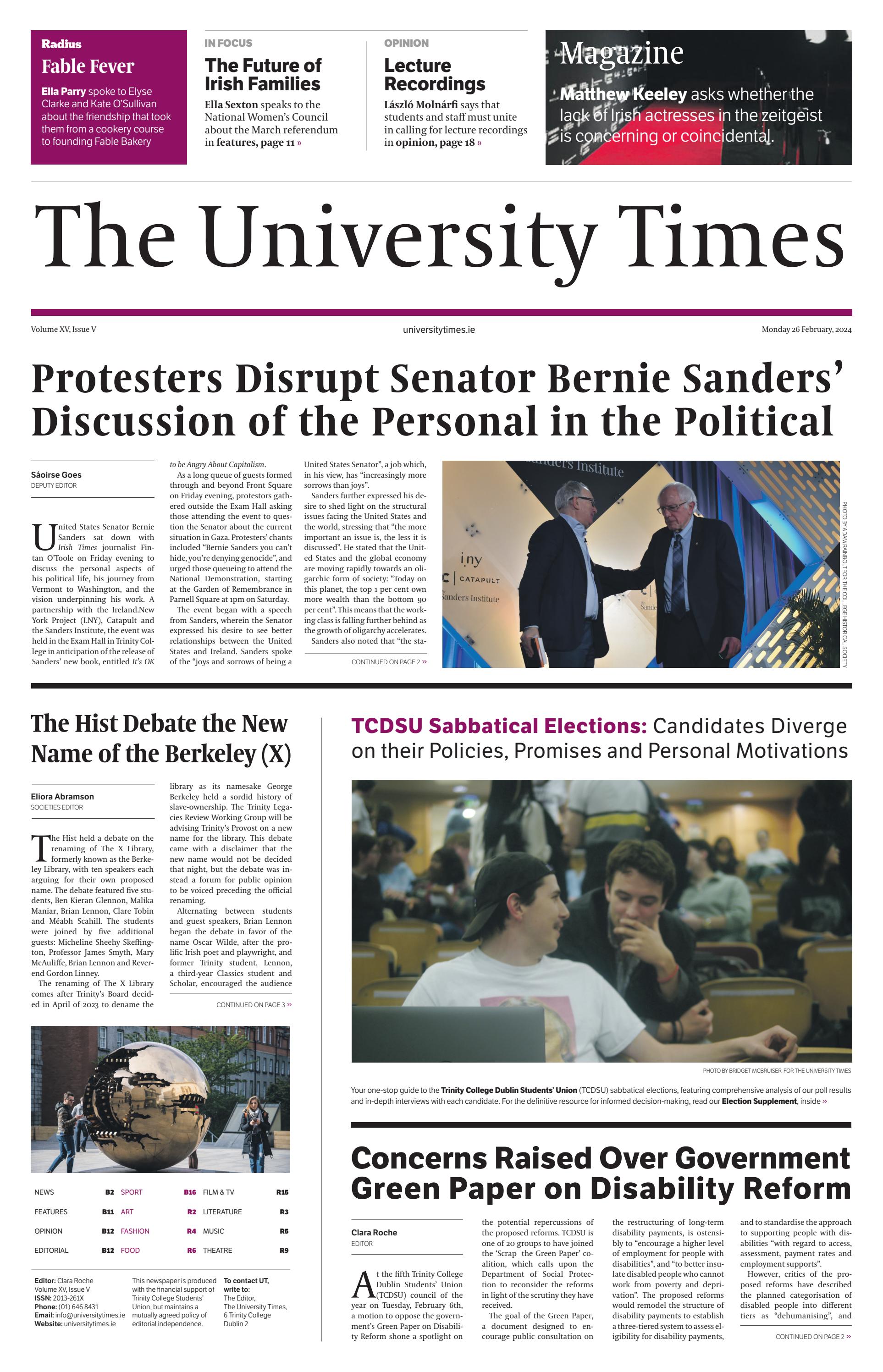 UT Broadsheet 26/2 by The University Times - Issuu