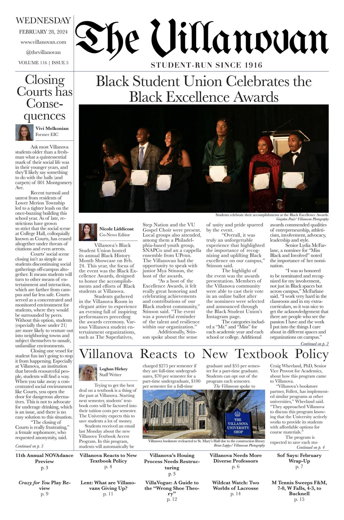 The Villanovan | Volume 116, Issue 5: February 28, 2024 by The ...