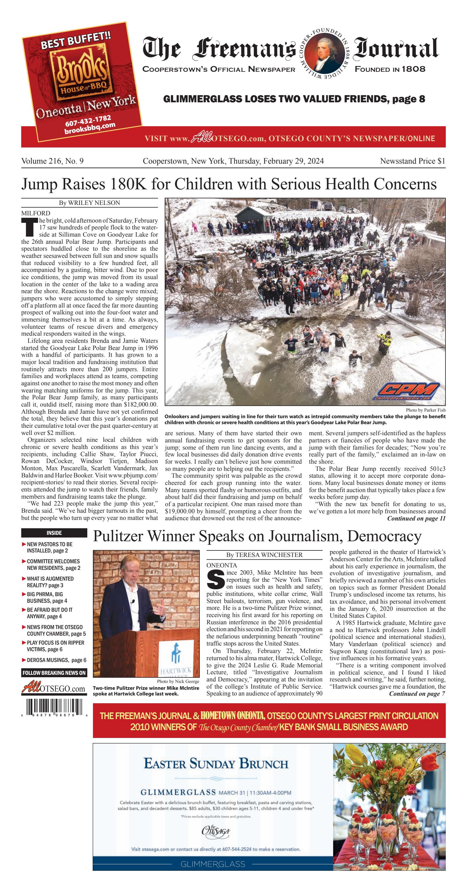 The Freeman's Journal 02-29-24 by All Otsego - News of Oneonta ...