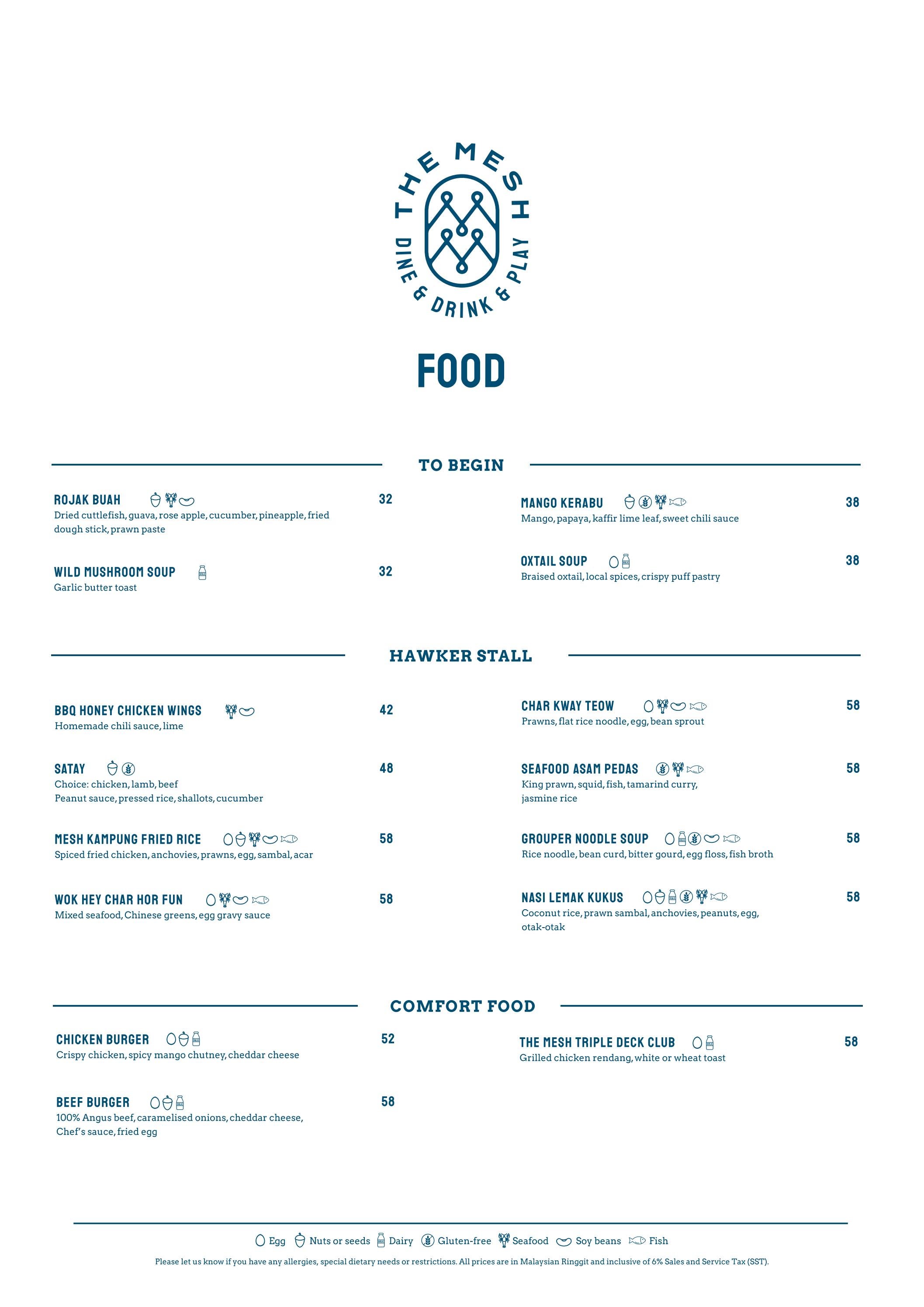 Menu: The Mesh by Four Points by Sheraton Kuala Lumpur, City Centre - Issuu