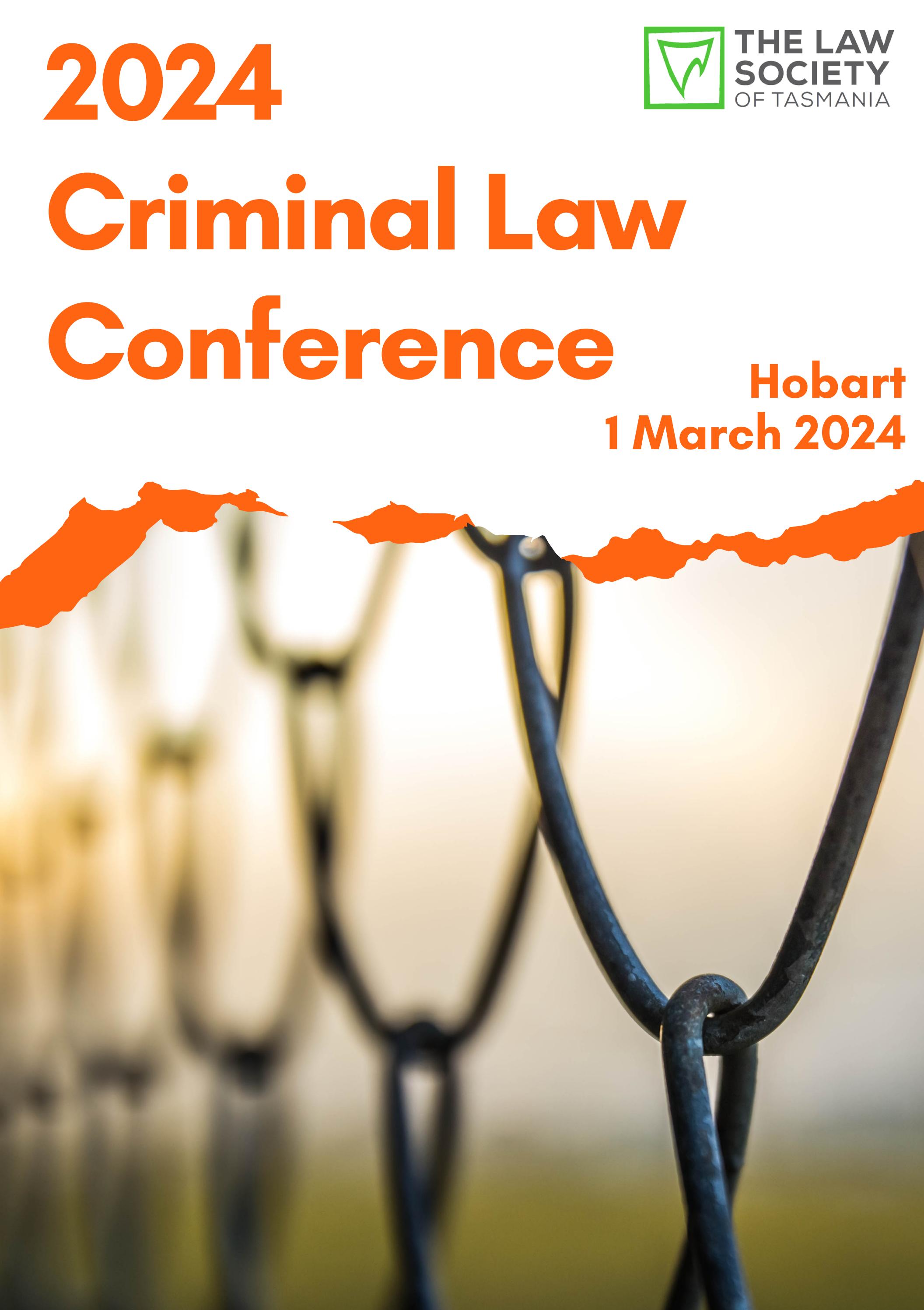 2024 Criminal Law Conference Delegate Booklet by taslawsociety - Issuu