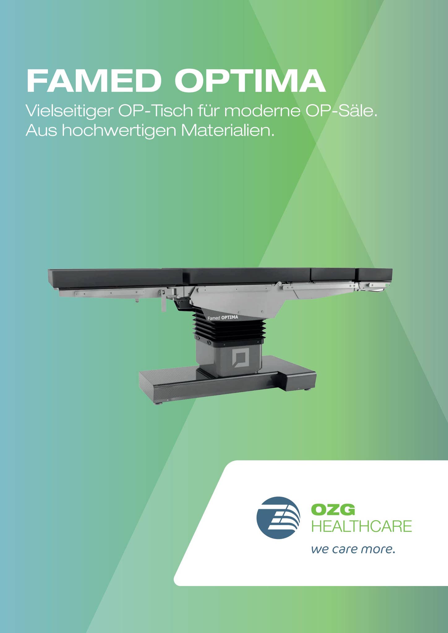 Famed Optima OP-Tisch - OZG Broschüre by OZG Healthcare - Issuu