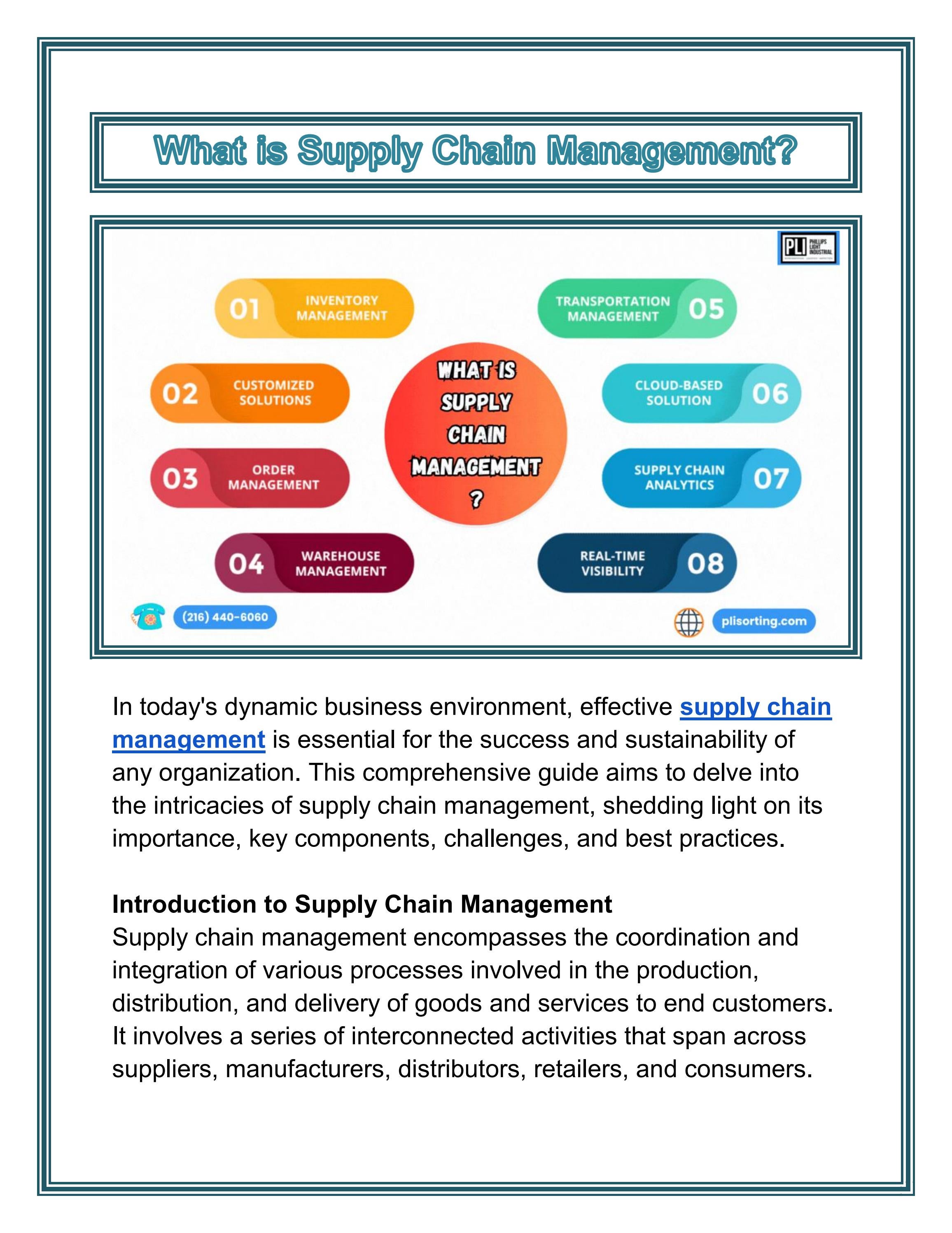 What is Supply Chain Management? by thirdpartyinspectionservice - Issuu