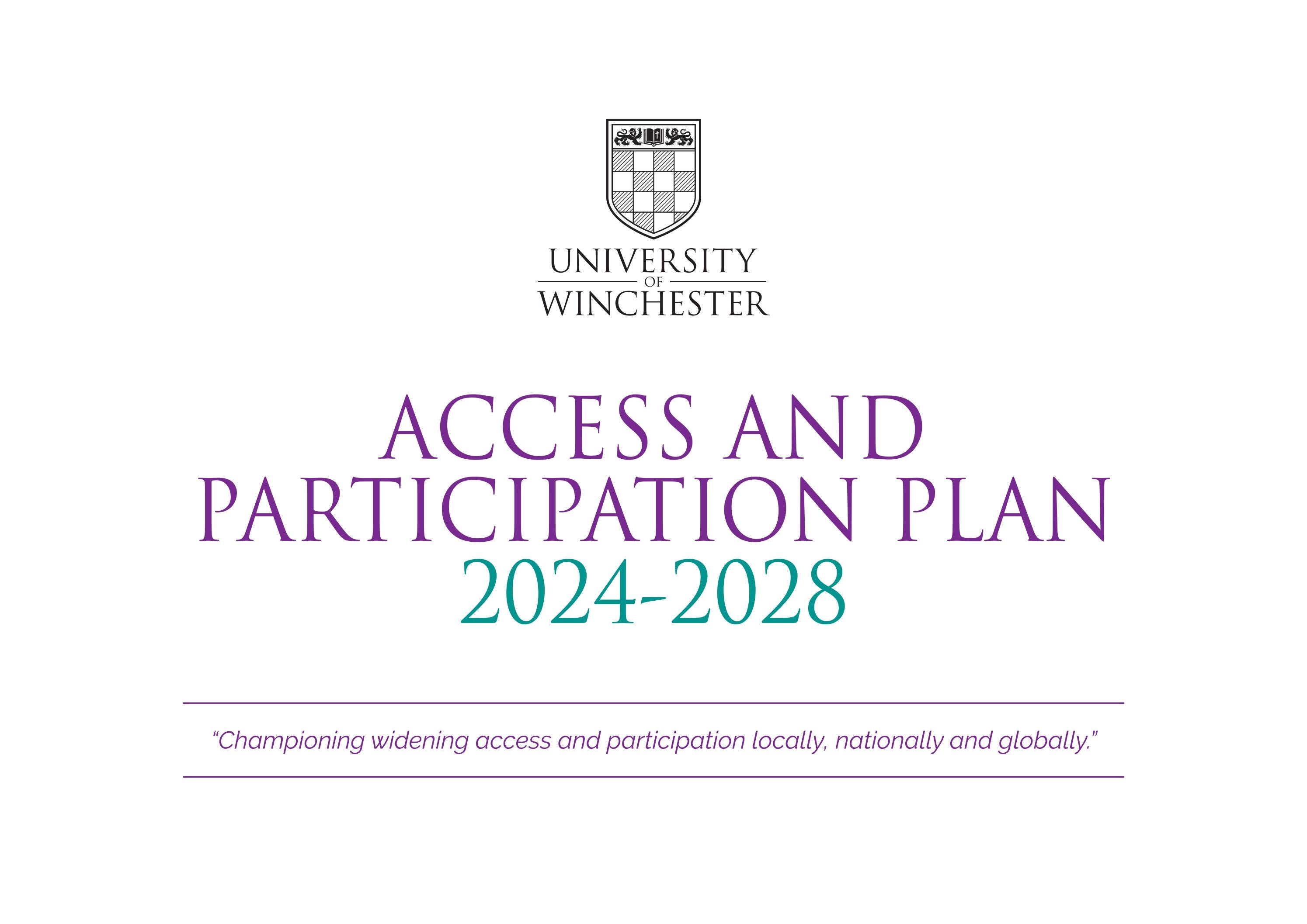 UoW Access and Participation Plan 2024-2028 by University of Winchester - Issuu