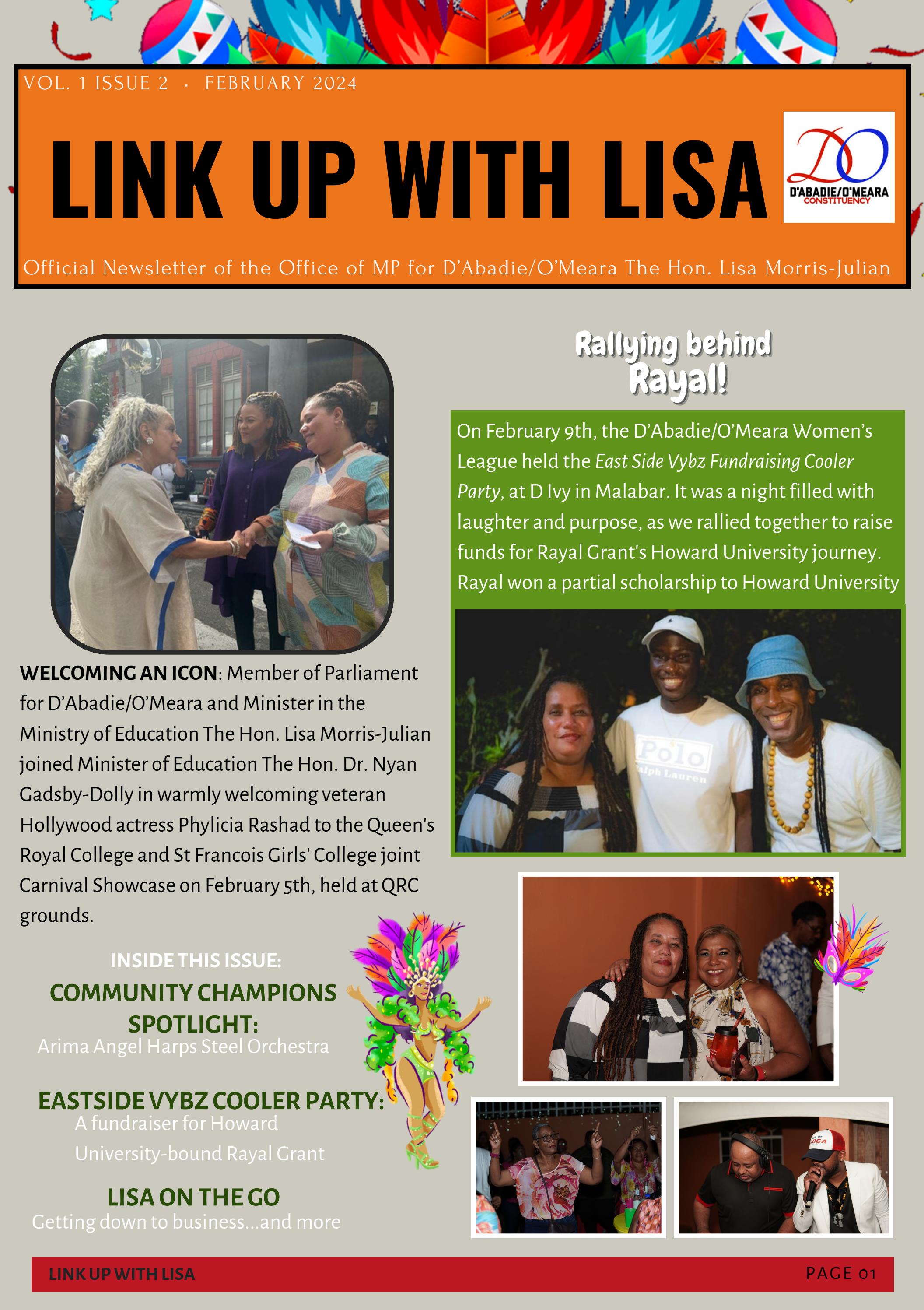 Link up With Lisa Constituency Newsletter, February Issue by leecinty ...