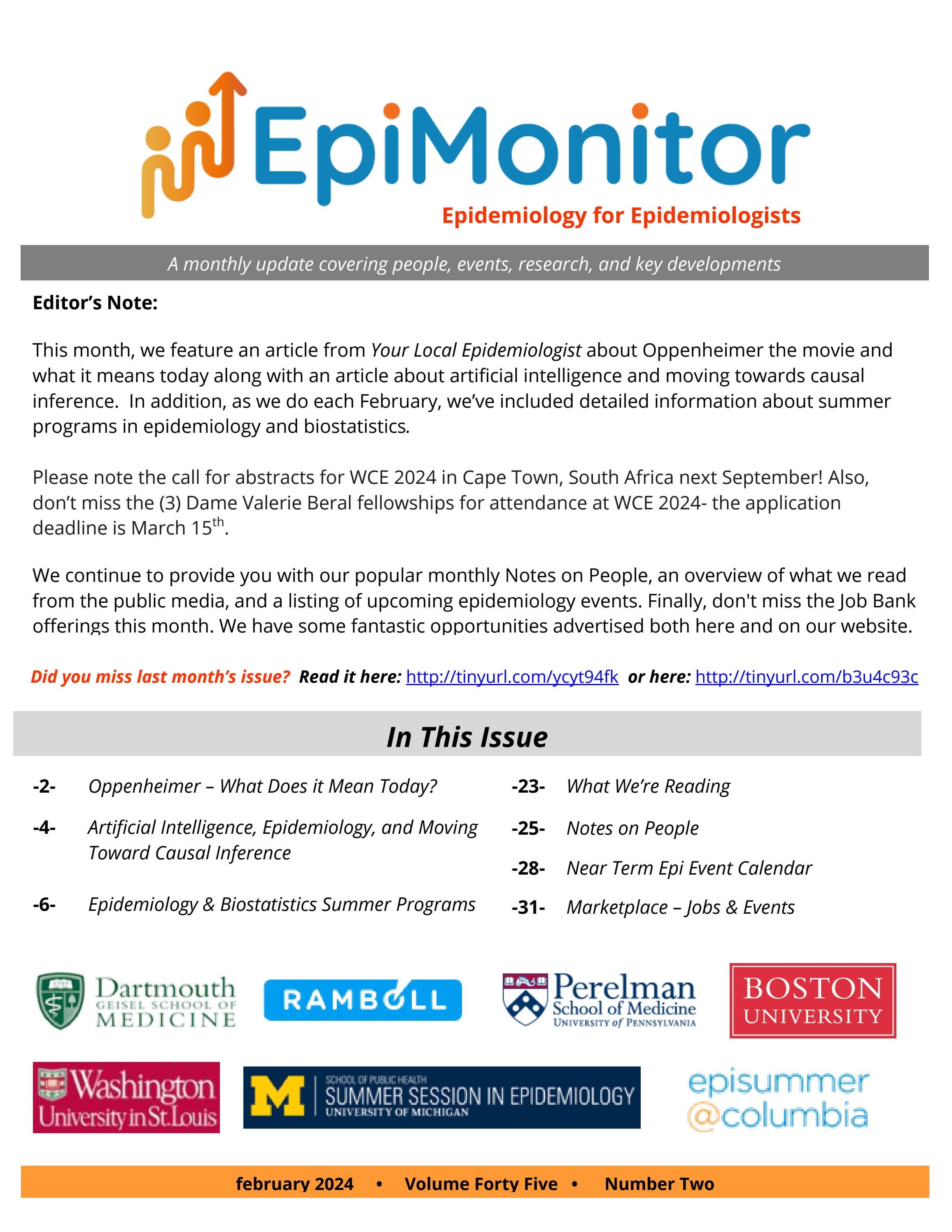 February 2024 - The Epidemiology Monitor by The Epidemiology Monitor ...