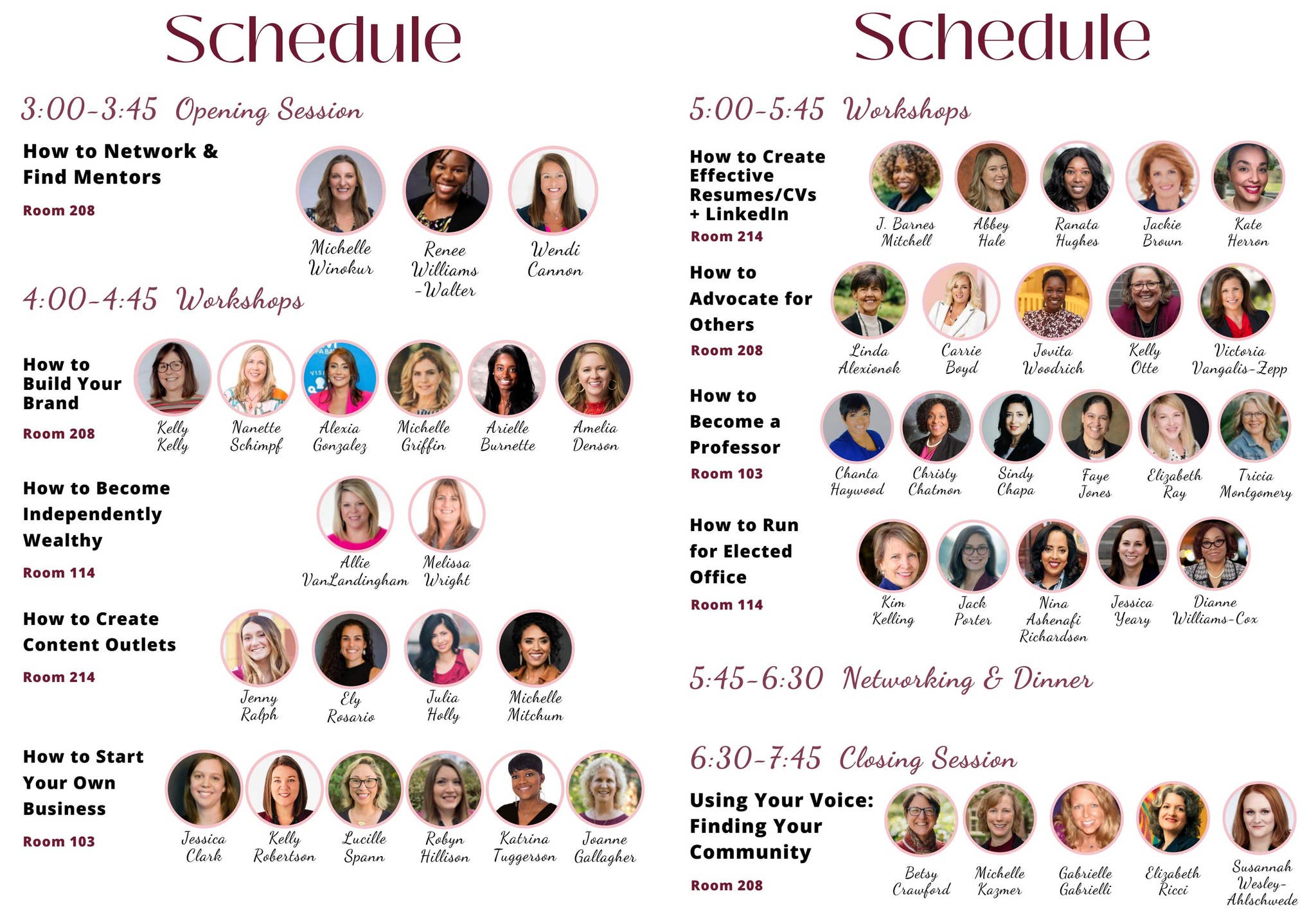 Women in Leadership Schedule 2024 by FSU College of Communication ...