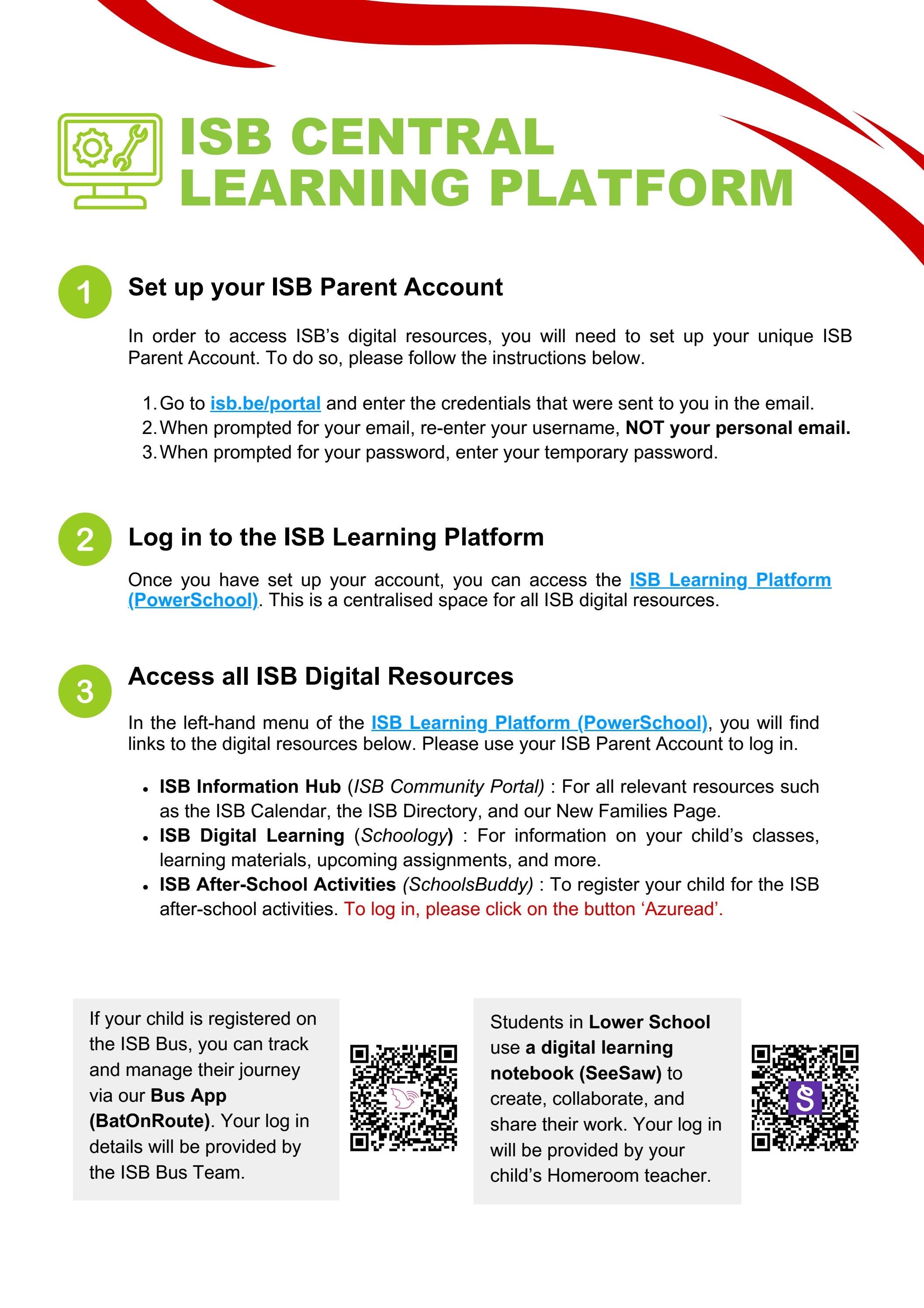 ISB Central Learning Platform by International School of Brussels - Issuu