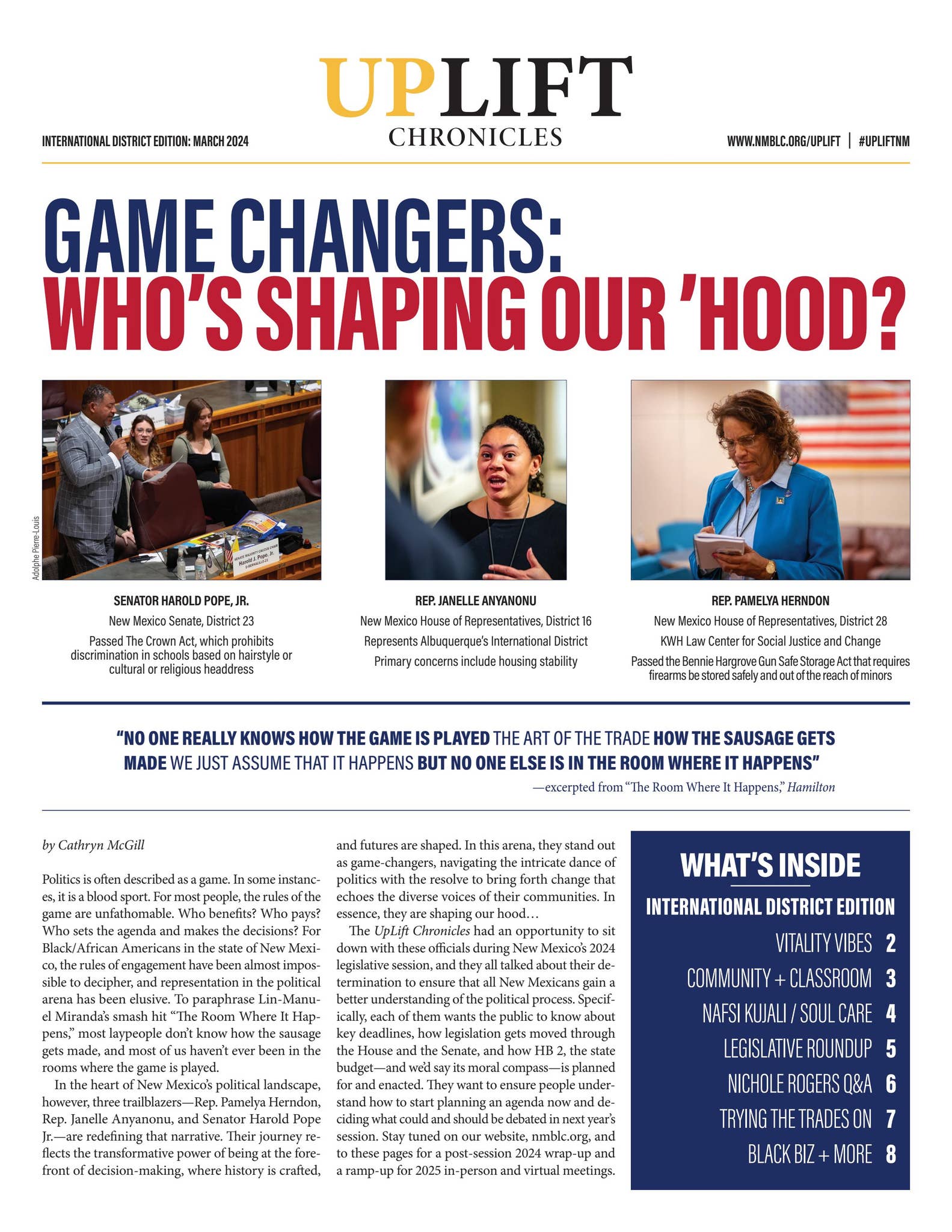 UpLift Chronicles International District Edition March 2024 v3i1 by NMBlackLeadership - Issuu