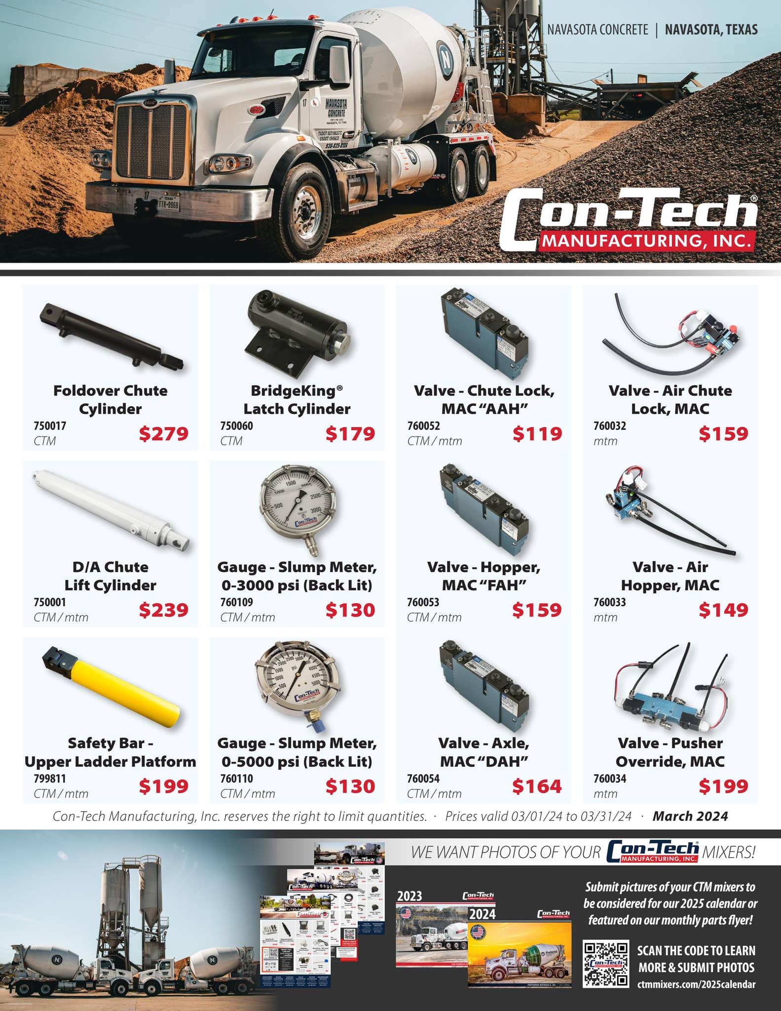 March 2024 Parts Deals from Con-Tech Parts by ctmmixers - Issuu