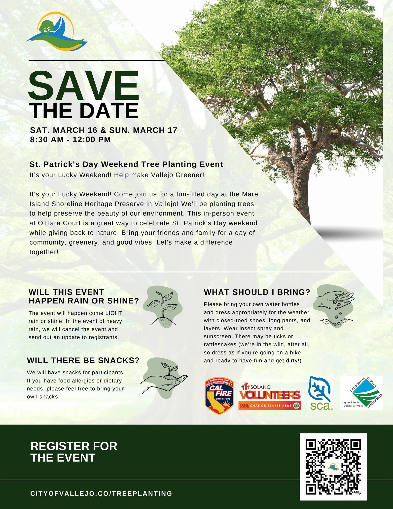 Save the Date: Tree Planting Event - March 16 & 17 by cityofvallejo - Issuu