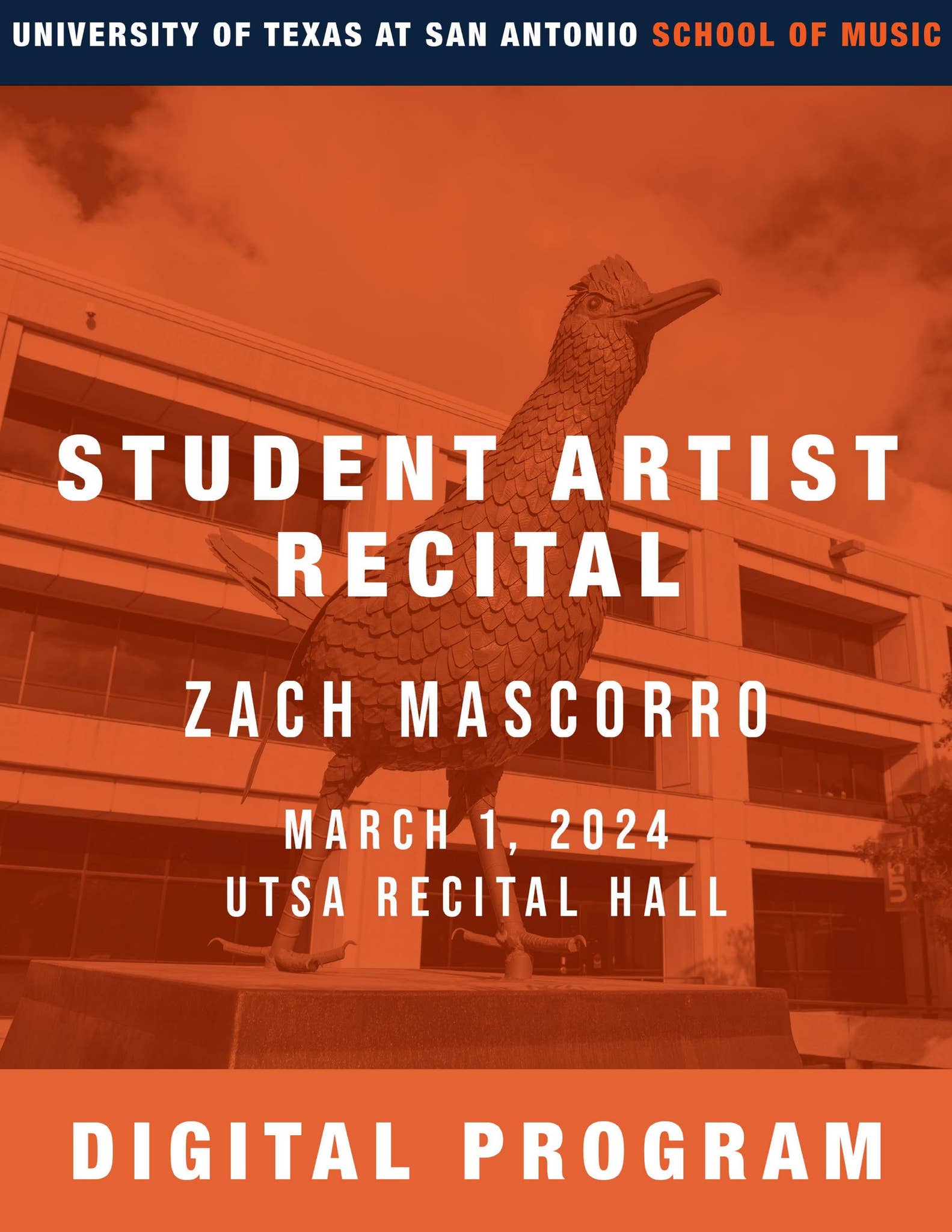 Zach Mascorro - Senior Recital by UTSA School of Music - Issuu