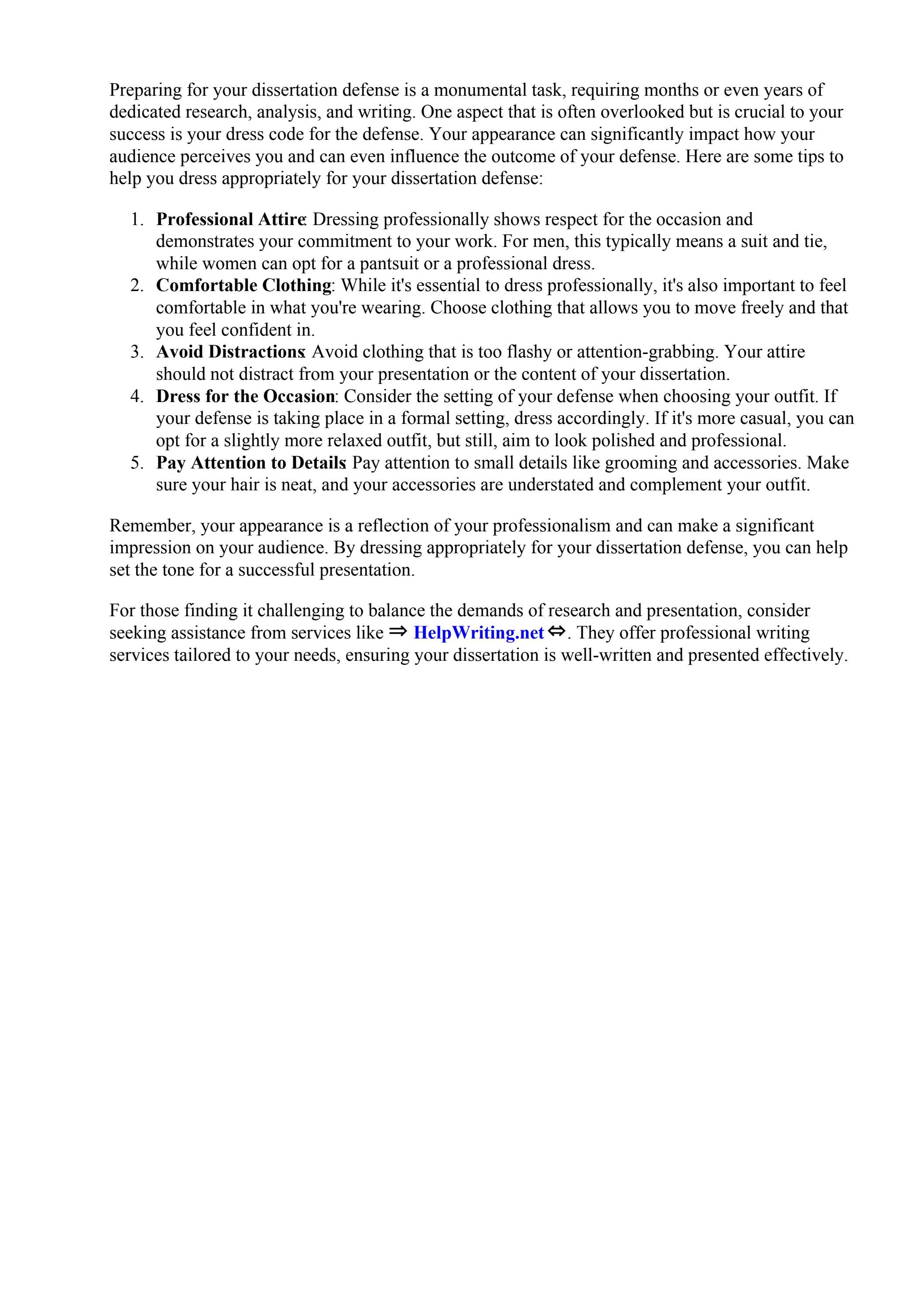 Dress Code For Dissertation Defense by Brittany Reed - Issuu