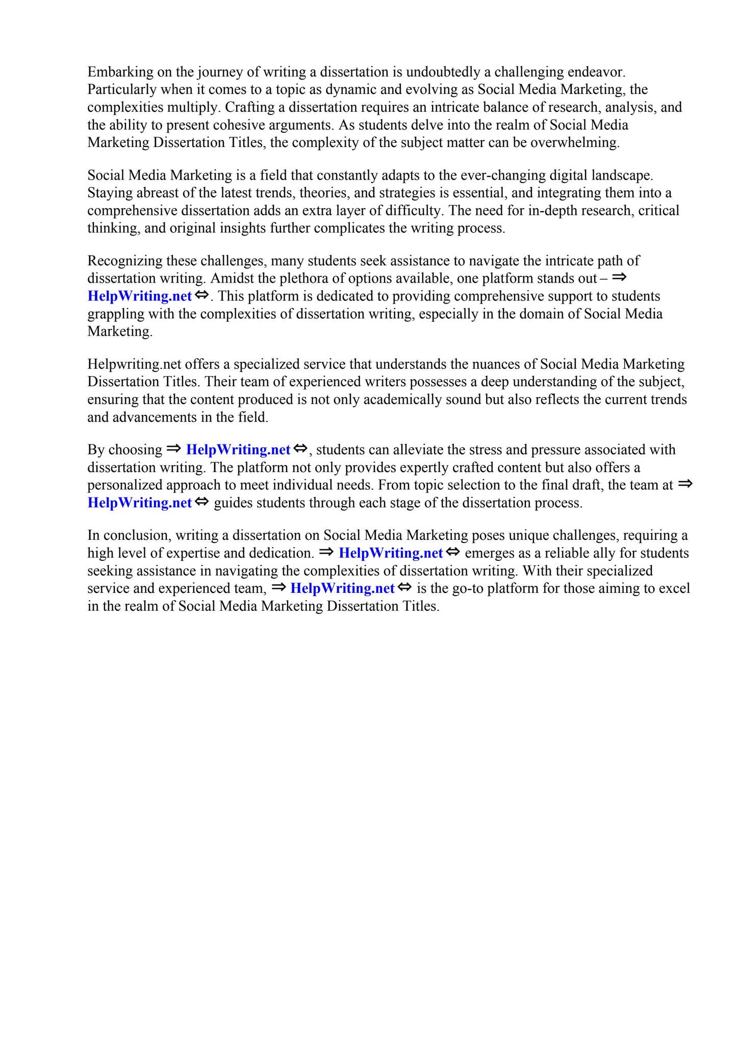 Social Media Marketing Dissertation Titles by Cynthia Sharma - Issuu