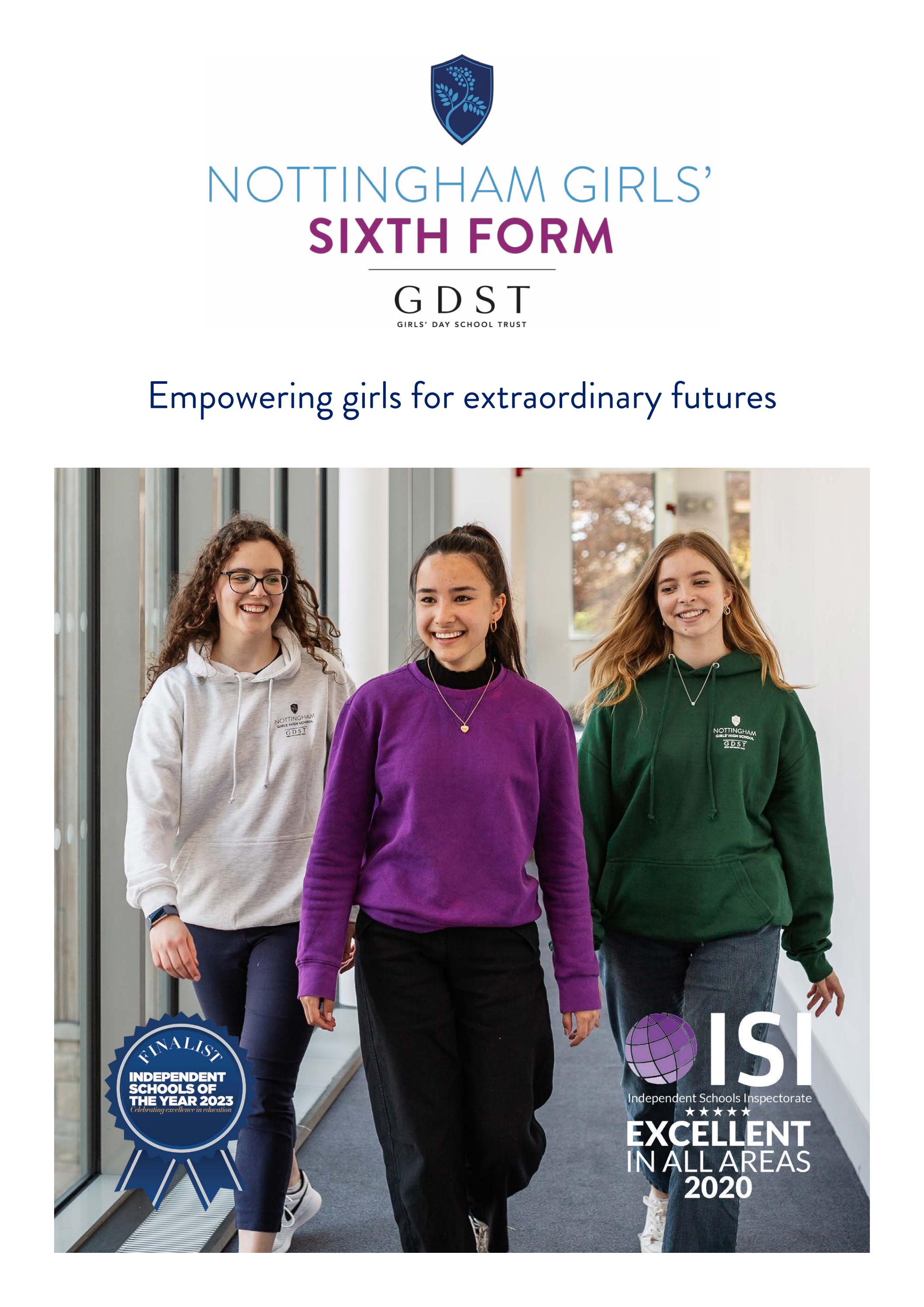 NGHS Sixth Form Prospectus 2023 by Nottingham Girls' High School - Issuu